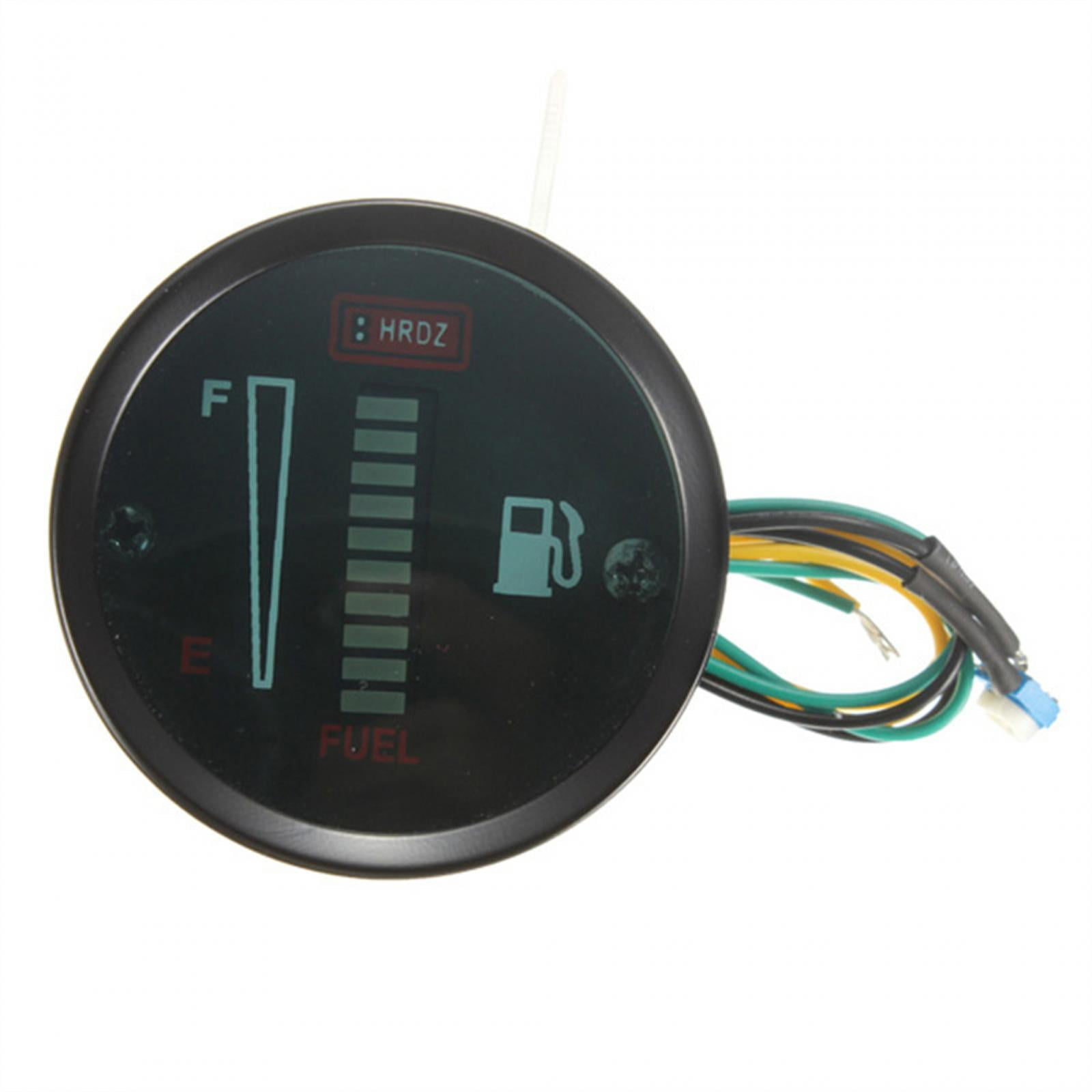AMLESO Motorcycle Car Fuel Level Gauge 12V Fuel Tank Gauge Replacement ...