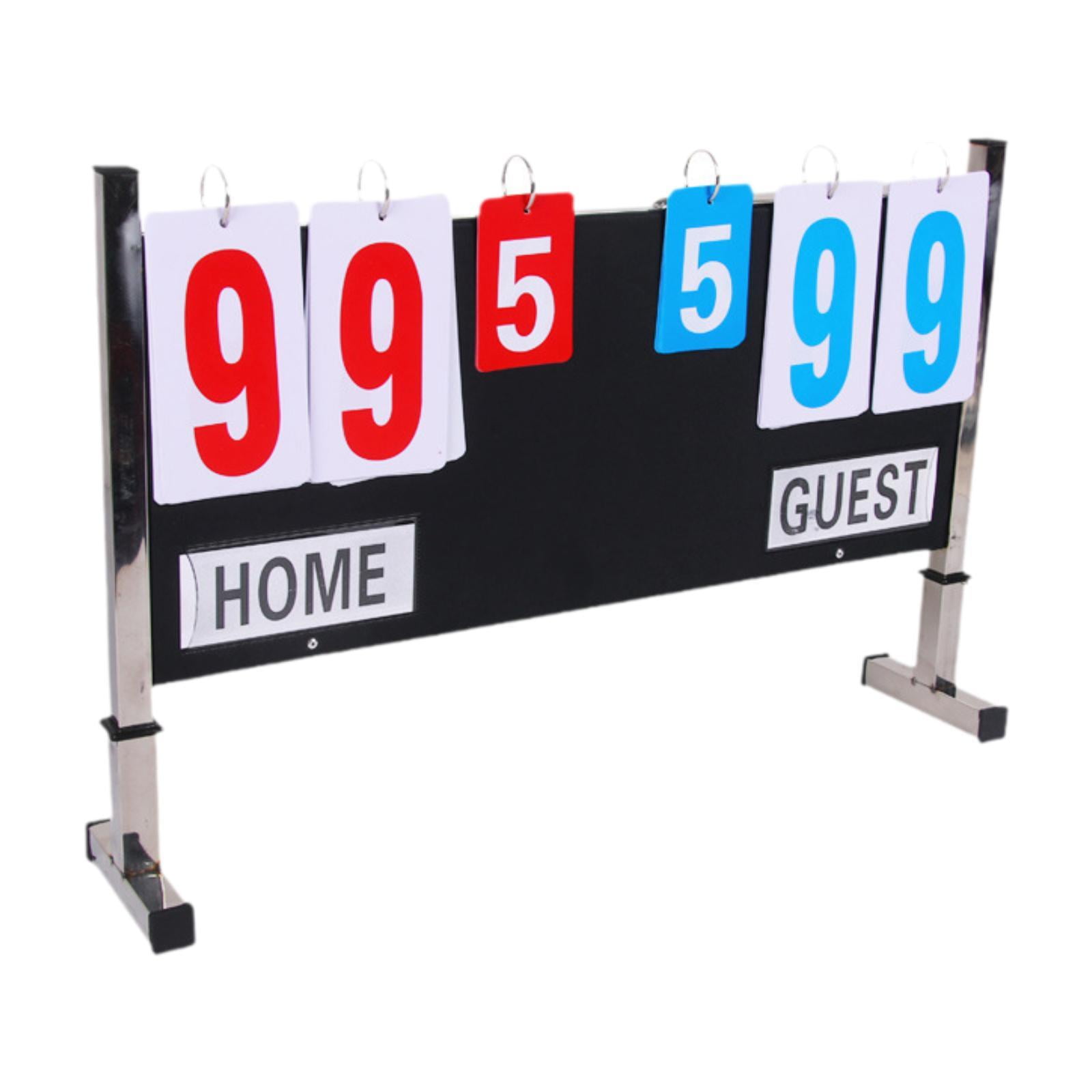 AMLESO Multi Sports Scoreboard Tabletop Score Manual Score Flip Cards ...