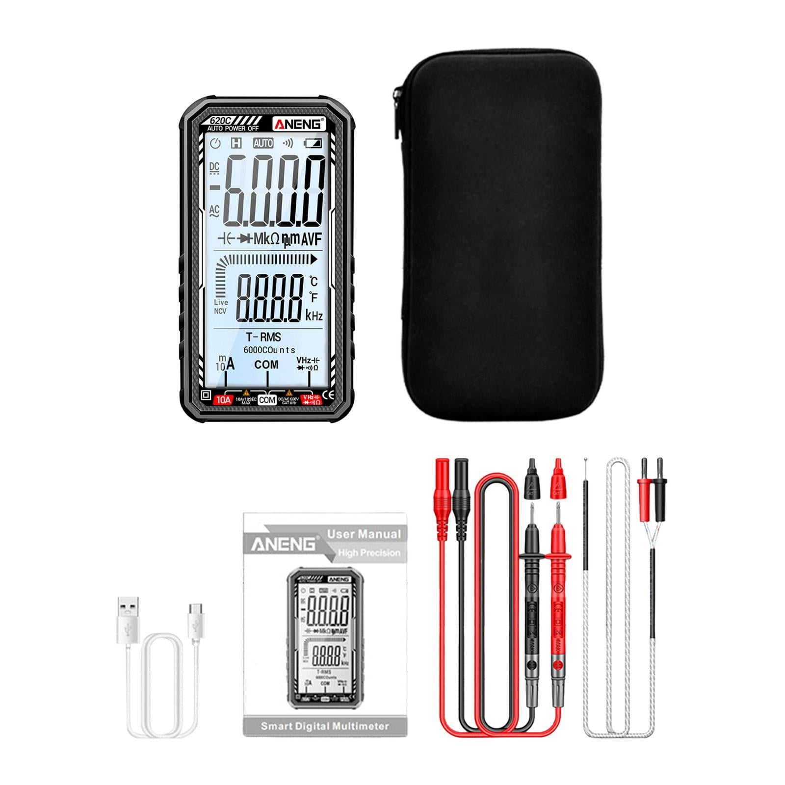 AMLESO Multimeter Tester Electrical Multimeter 620C Smart Tester ...