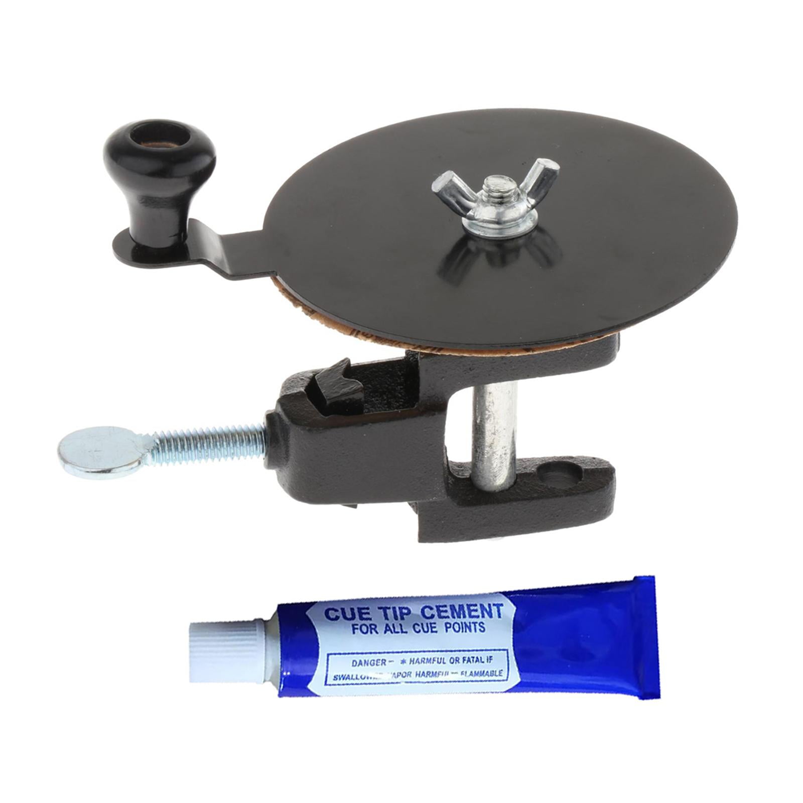 AMLESO Pool Cue Top Sander Glue Set Billiard Pool Tip Polishing Kit ...