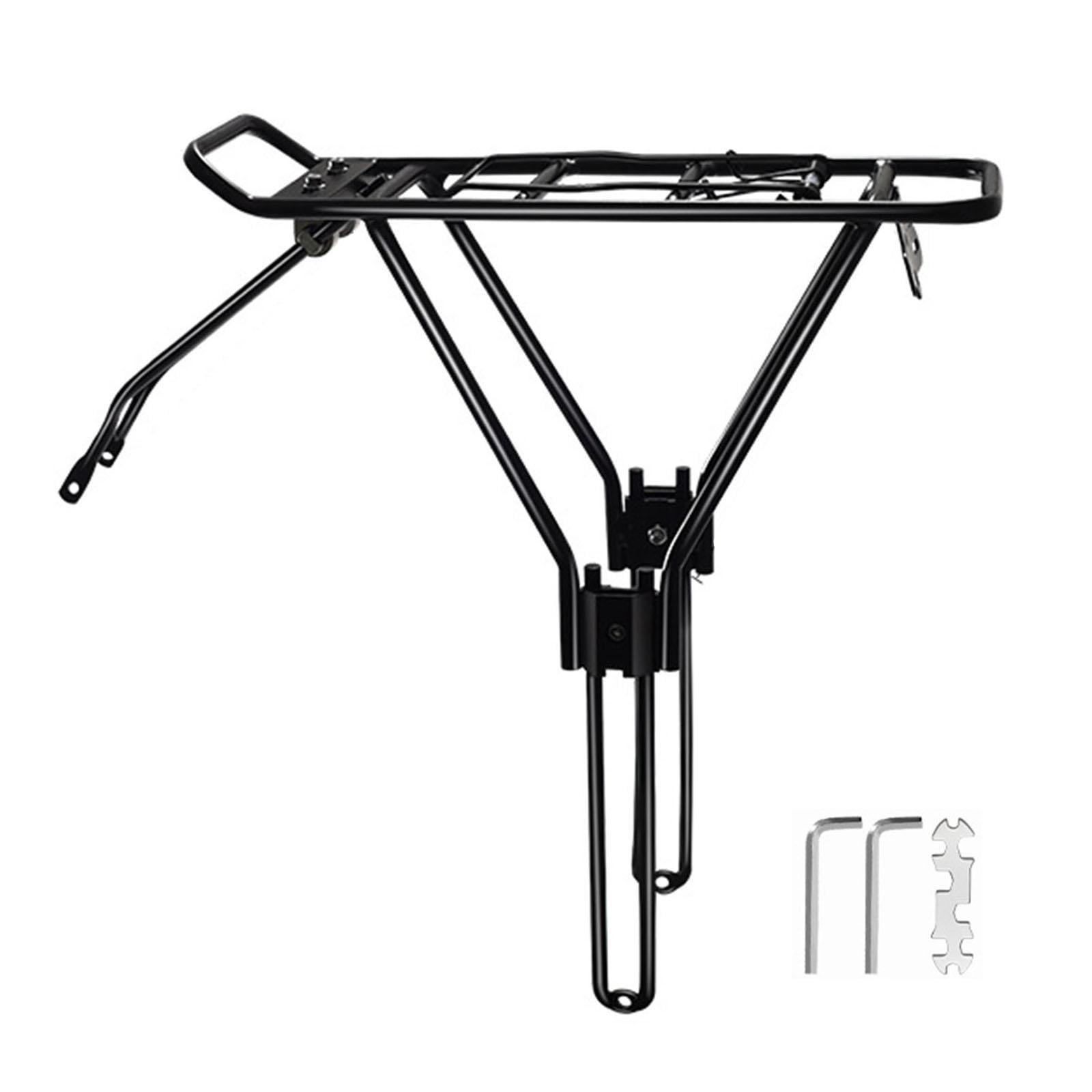 AMLESO Rear Bike Rack, Rear Cargo Rack, Sturdy Aluminum Alloy Carrier ...