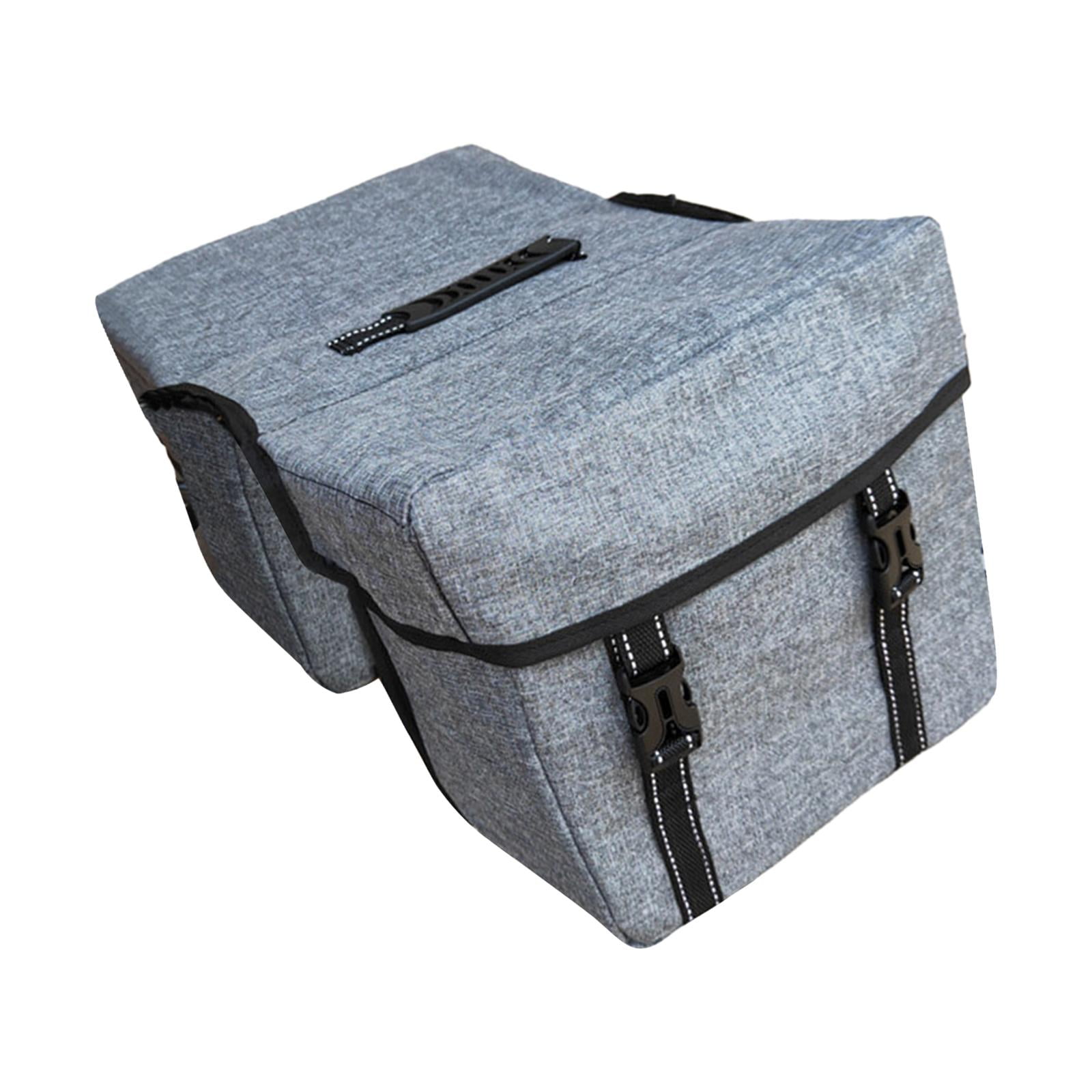 AMLESO Rear Rack Bag, Double Side Saddle Bag, 25L Bike Double Pannier ...
