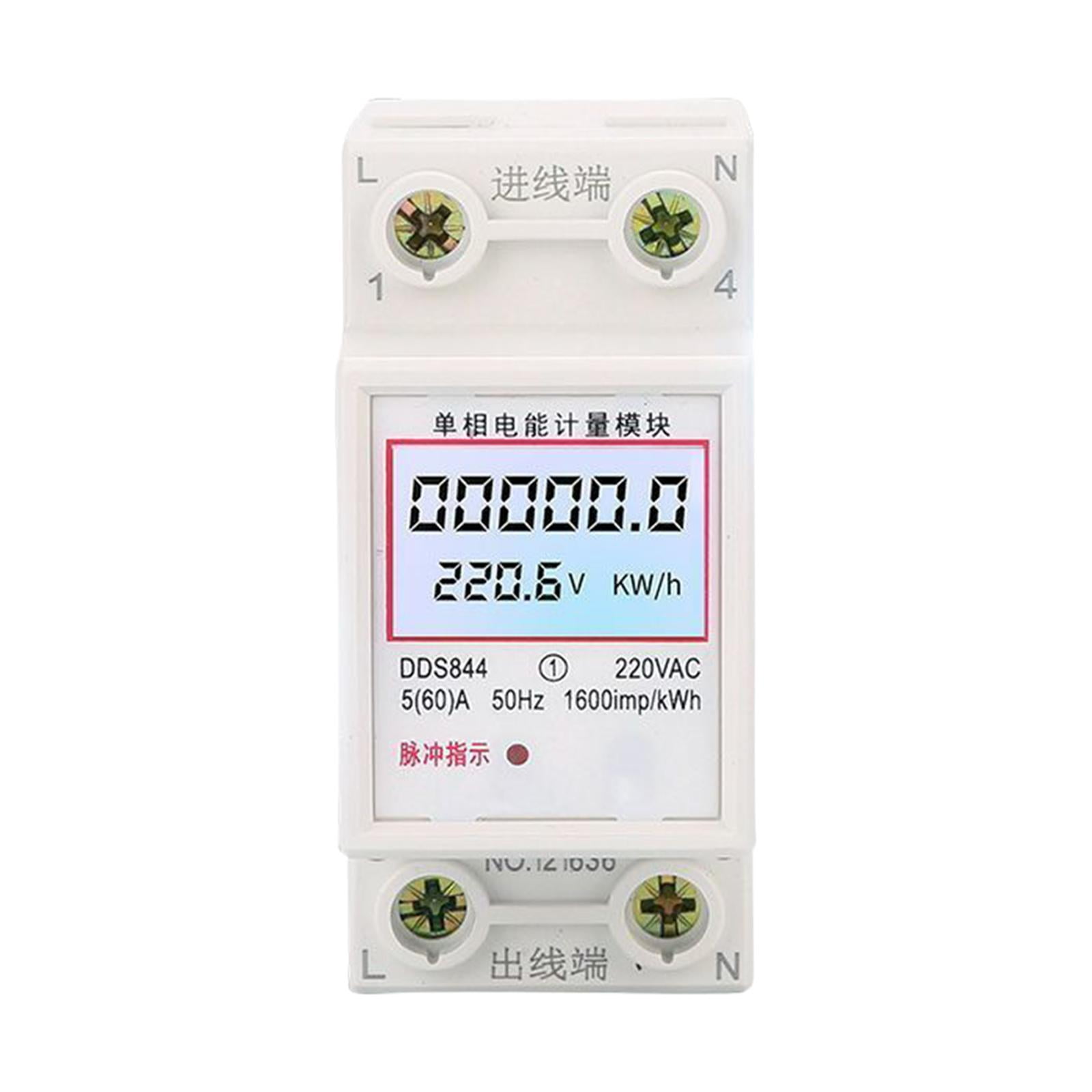 AMLESO Single Electricity Meter Energy Meter,Electric Power Current ...
