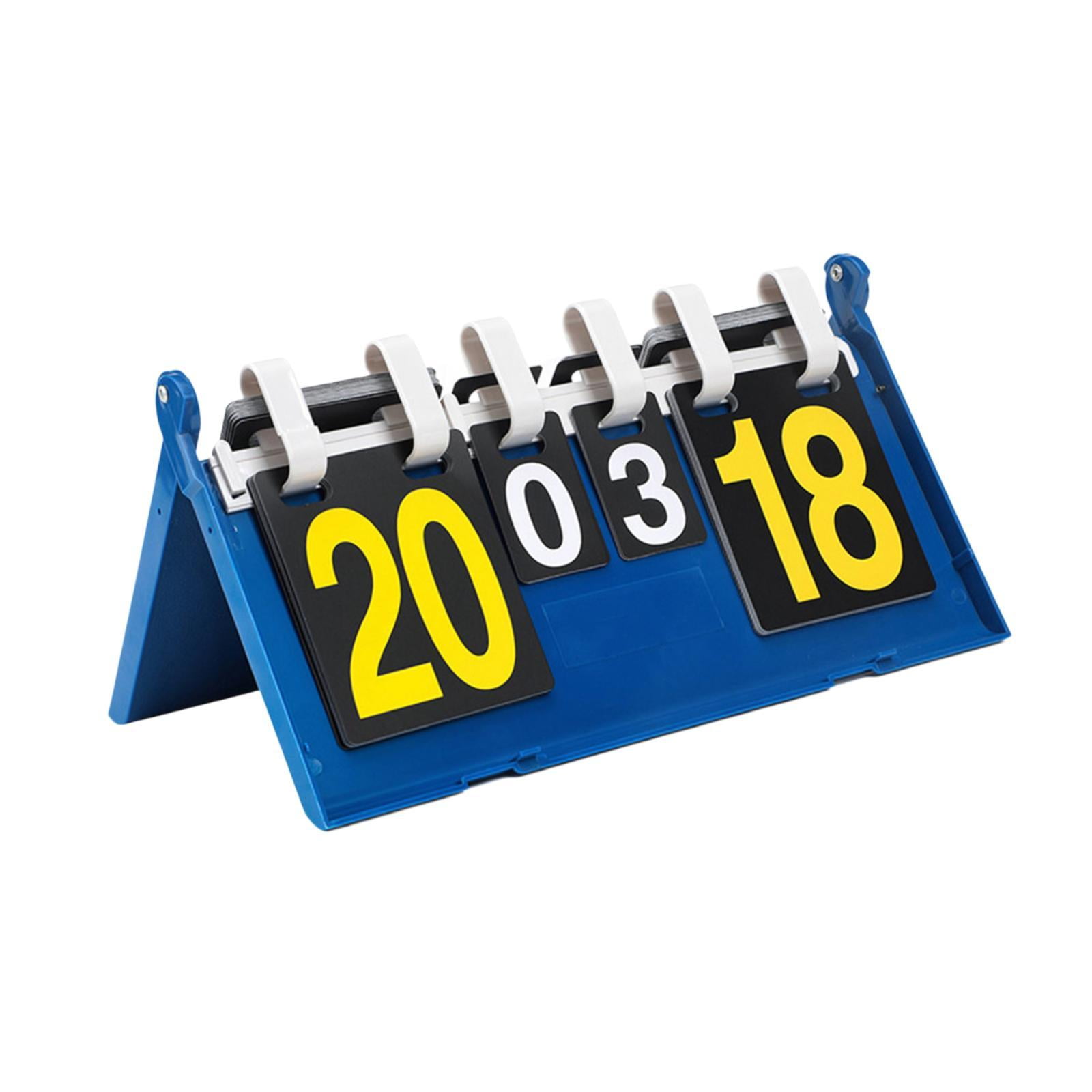 AMLESO Sports Scoreboard Manual Score Flip Cards Digital Scorer ...