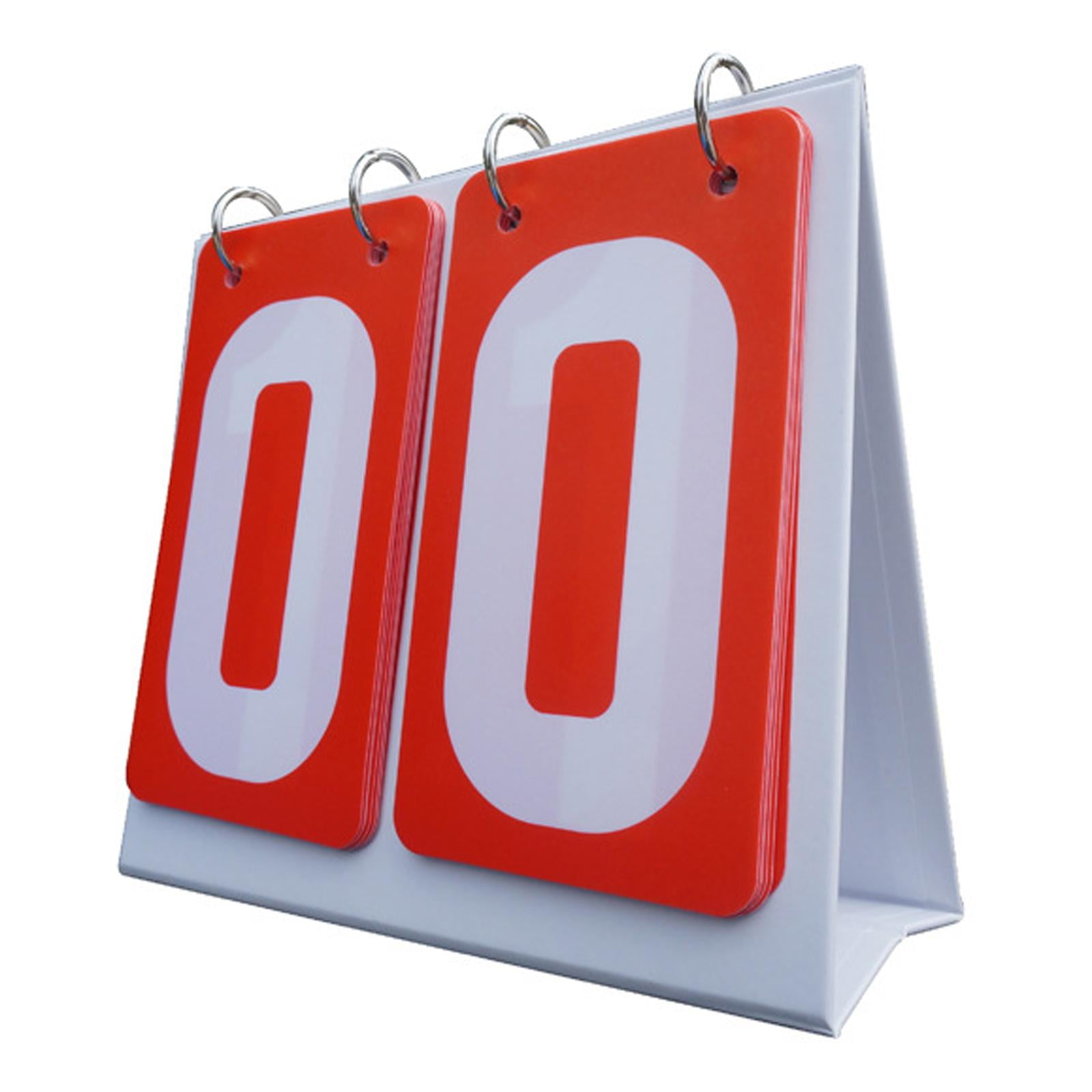 AMLESO Sports Scoreboard Table digits Score Keeper Flip Scoreboard ...