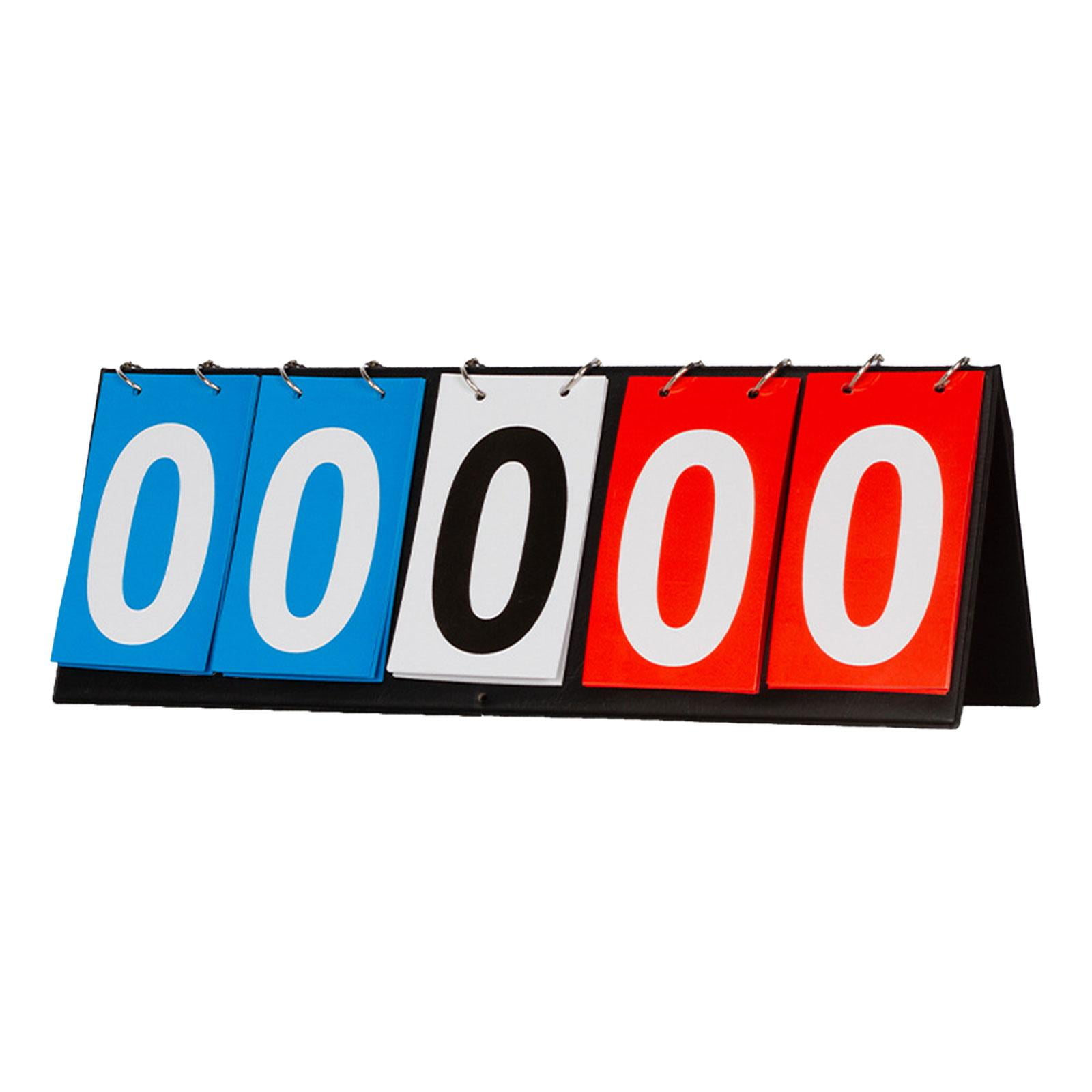 AMLESO Tabletop Flip Scoreboard 4/5/6 Digit Sports Scoreboard ...