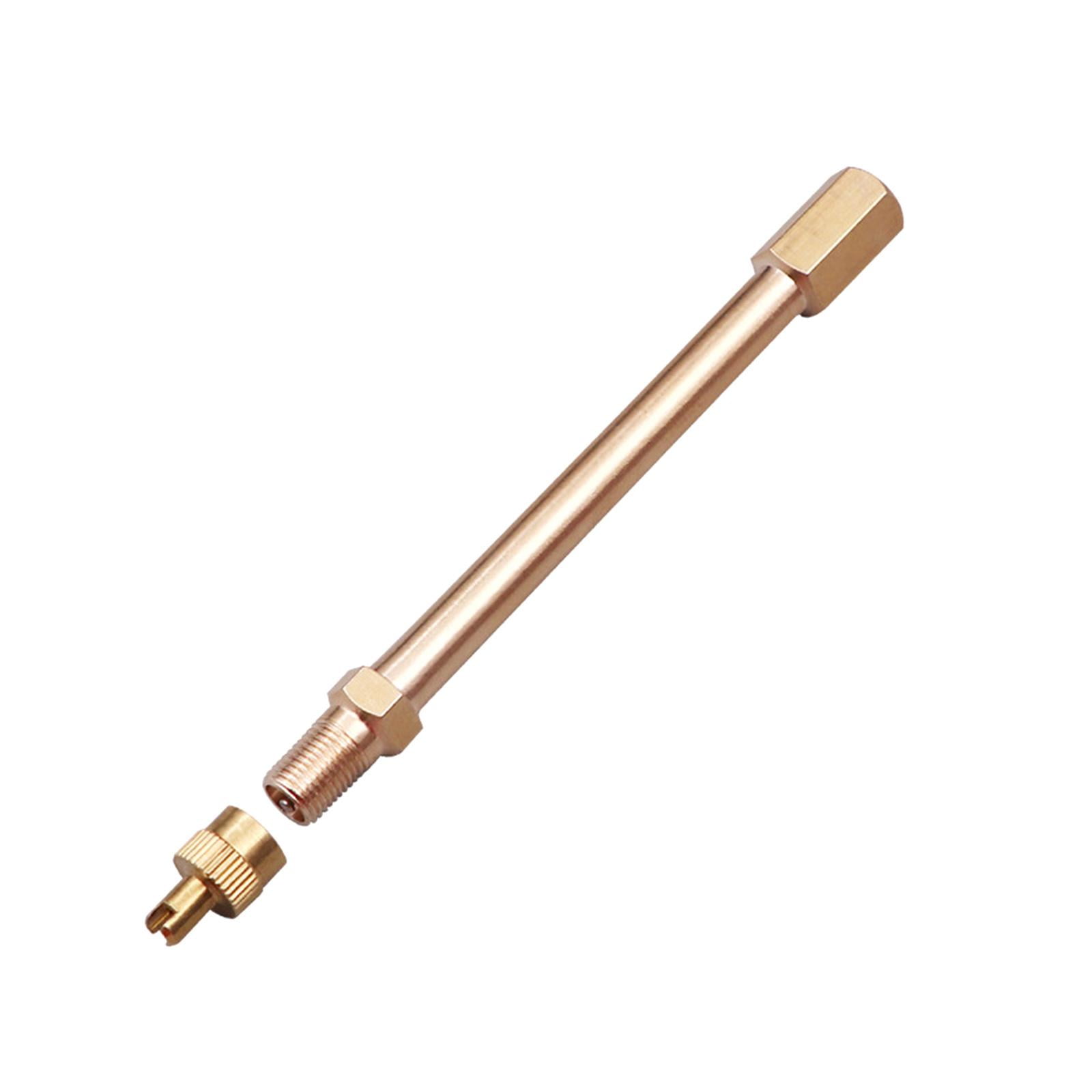 AMLESO Tire Stem Extension Adaptor, Stem Extender, Brass Inflation ...