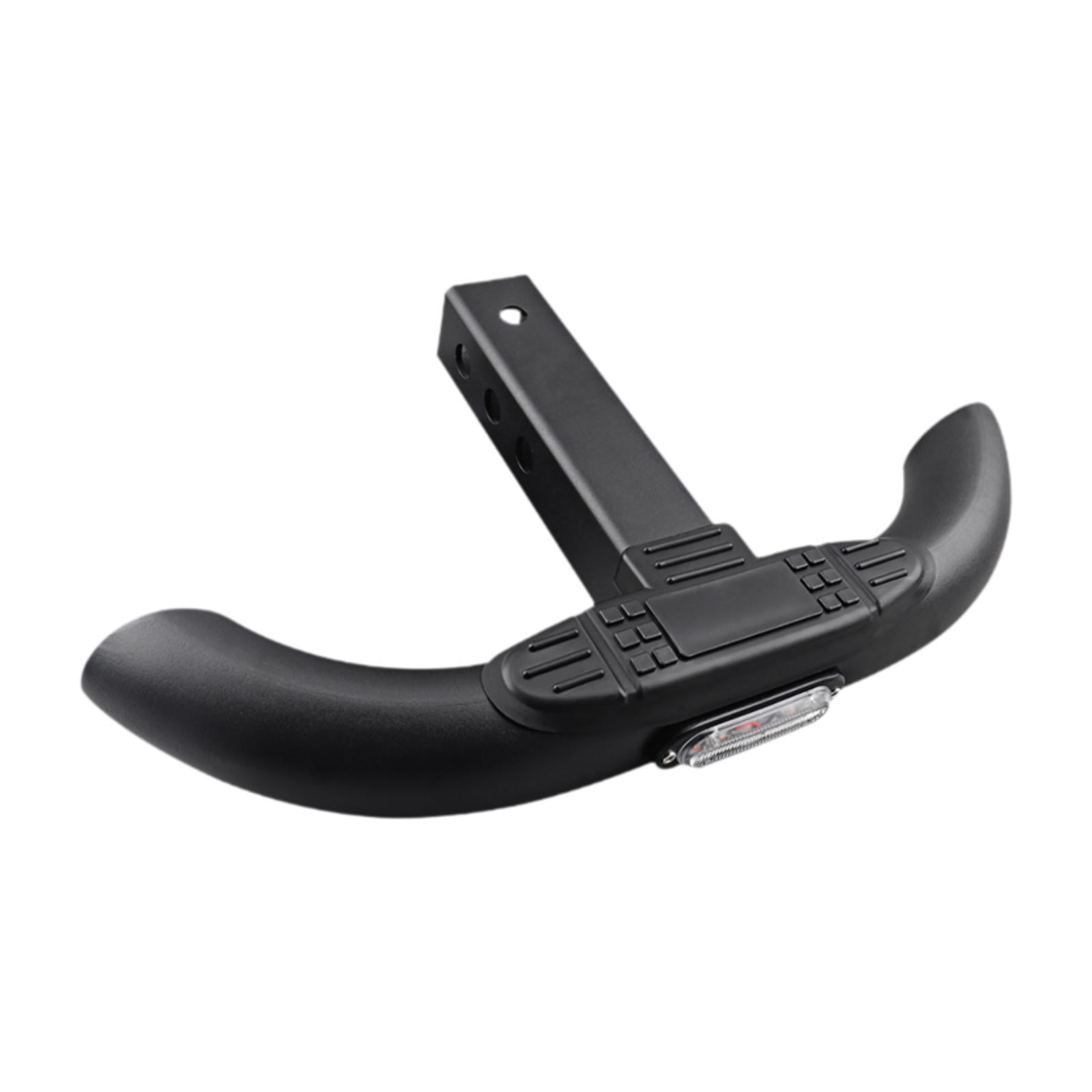 AMLESO Trailer Hitch Step with Light Rear Hitch Step Bar Snubber Guard ...