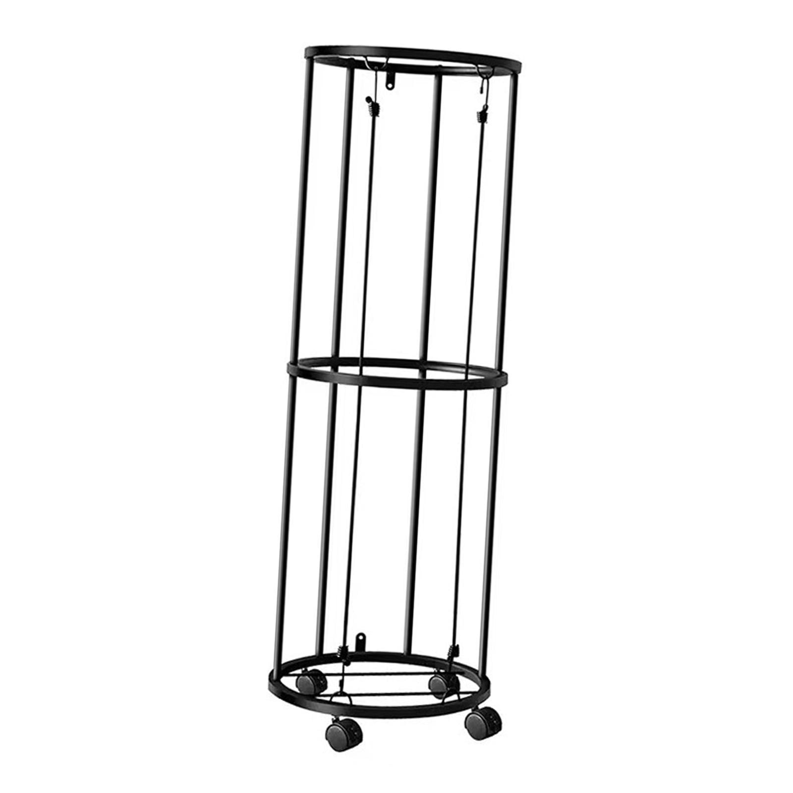 AMLESO Vertical Ball Holder with Wheels, Multifunction Garage ...