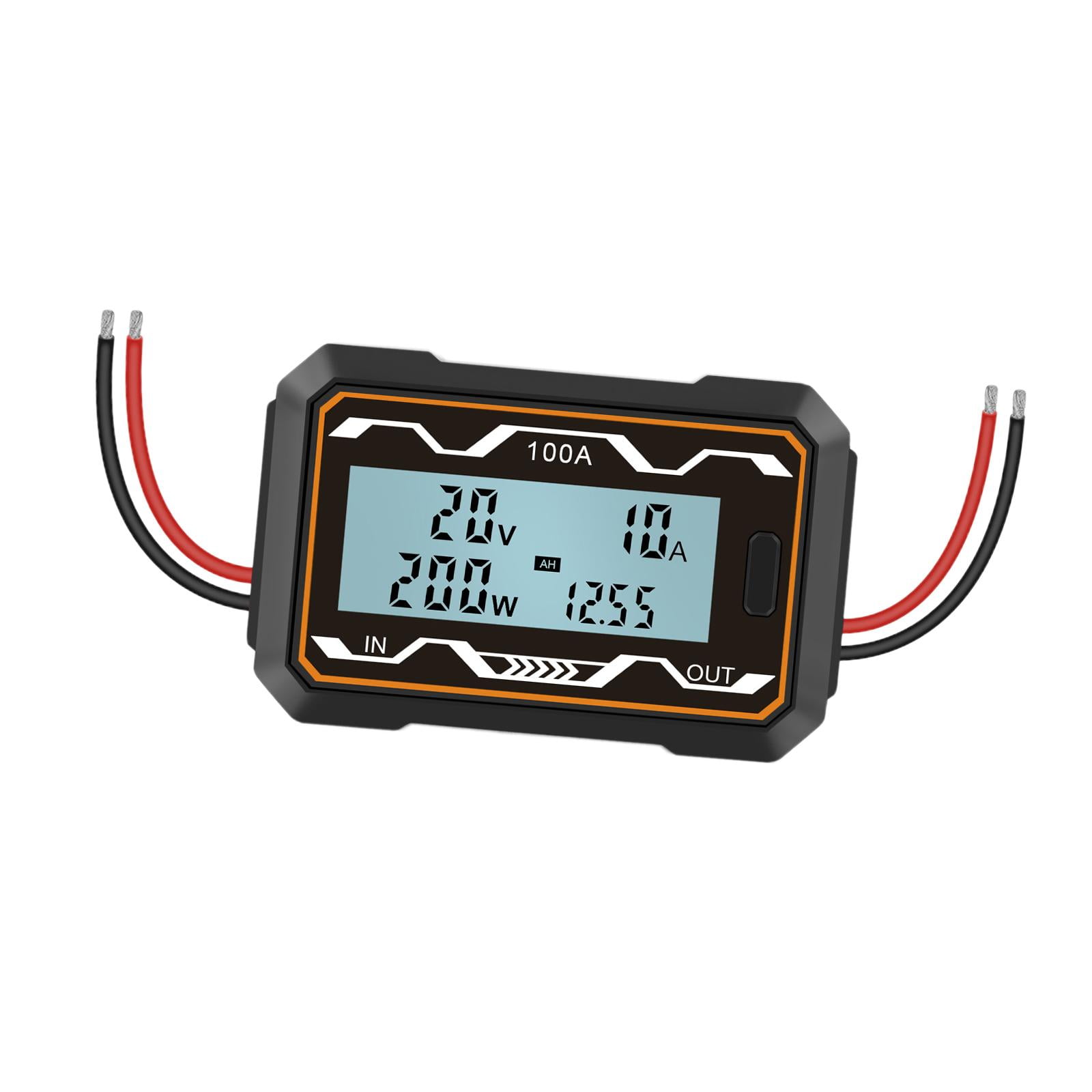 AMLESO Watt Meter Watt Amp Meter, Portable Multipurpose DC ...