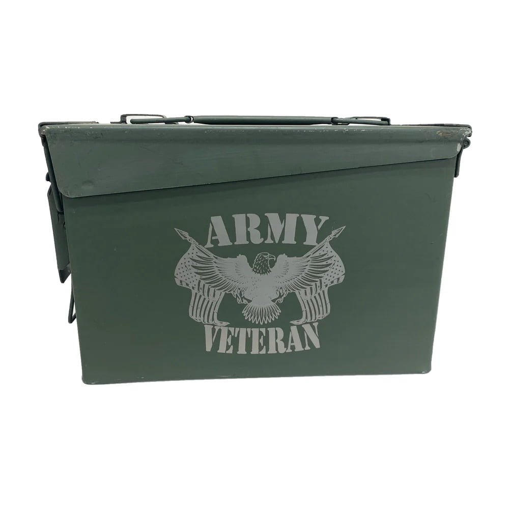 AMMO CAN MAN One (1) Laser Engraved "VETERAN - ARMY" Grade 1 Ammo Can ...