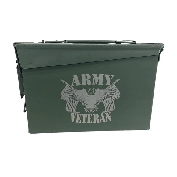 AMMO CAN MAN One (1) Laser Engraved "VETERAN - ARMY" Grade 1 Ammo Can ...