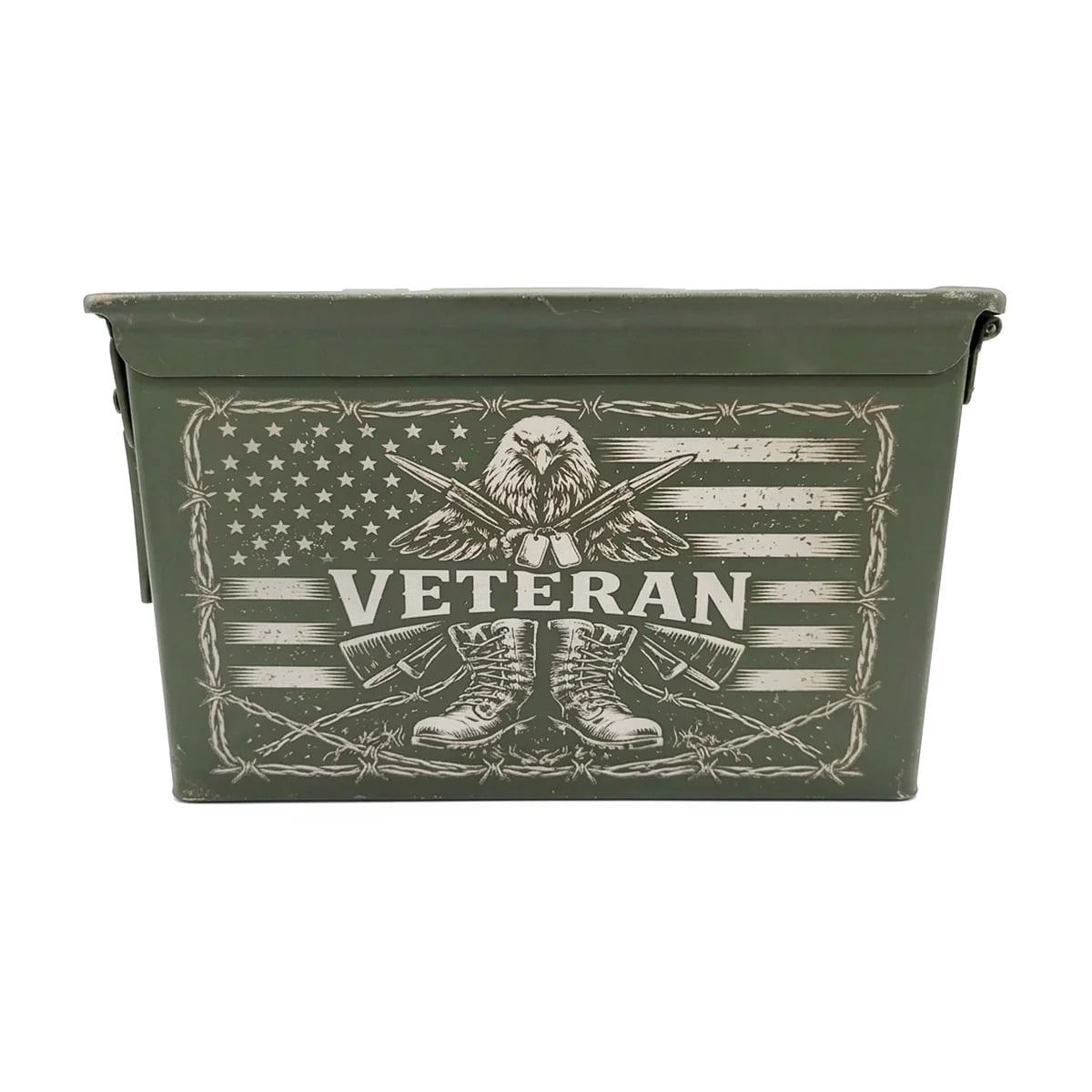 AMMO CAN MAN One (1) Laser Engraved "Veteran Eagle" Grade 1 Ammo Can ...