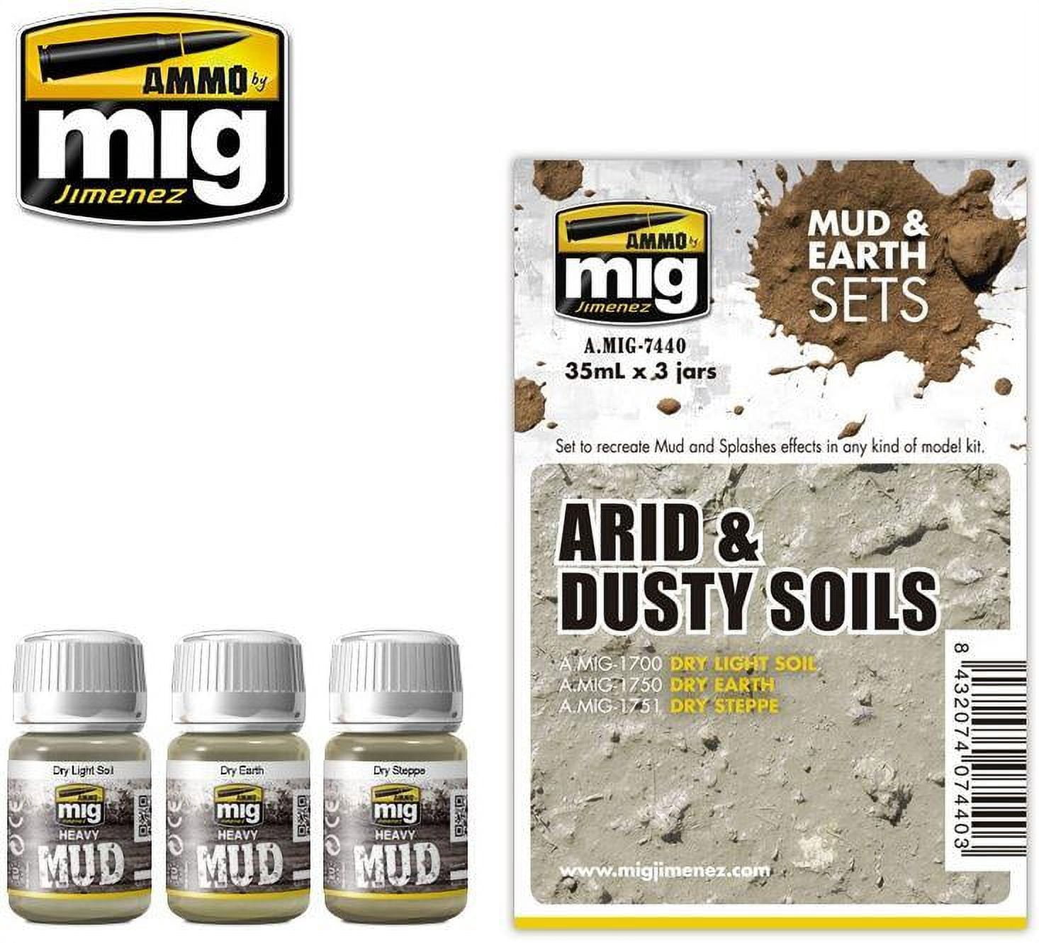AMMO by MIG Enamel Earth & Mud Sets Arid & Dusty Soils - Walmart.com