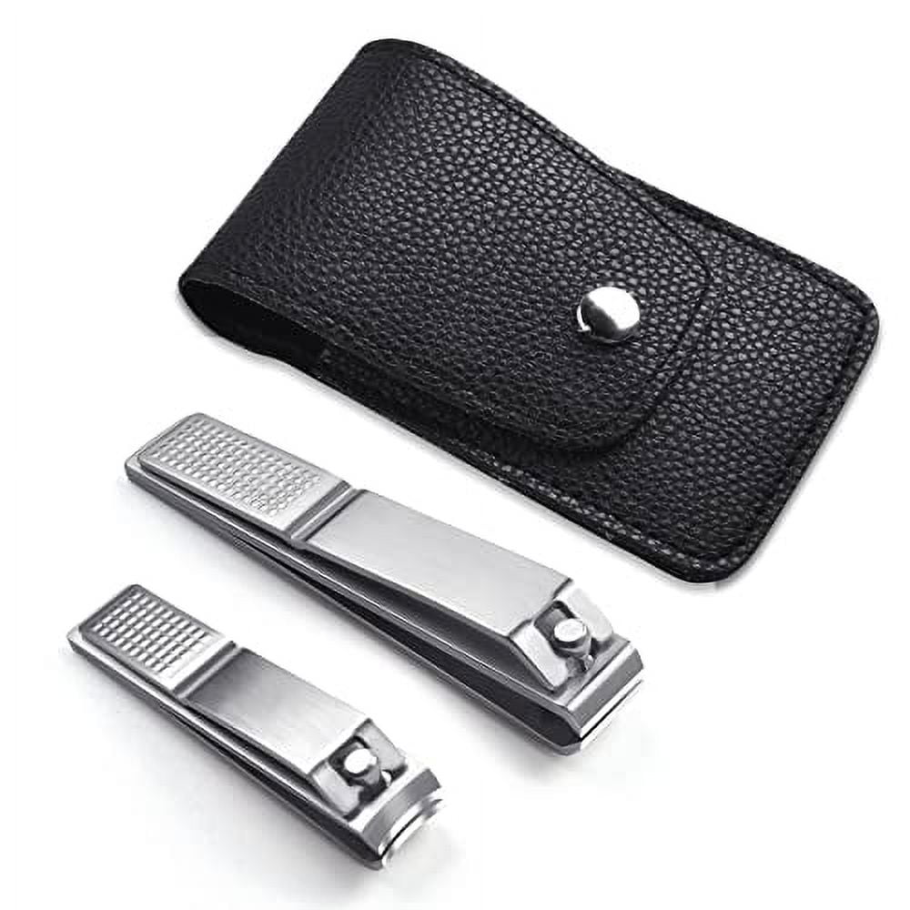 AMMON Nail Clippers Set 2 Pcs Silver Stainless Steel Nail Clippers for ...