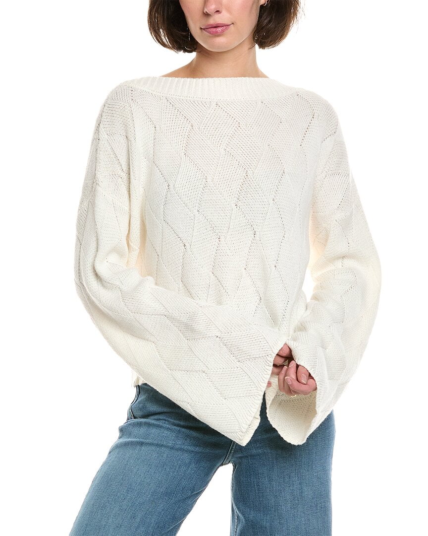 AMO DENIM womens AMO Patchwork Alpaca-Blend Sweater, m, White - Walmart.com