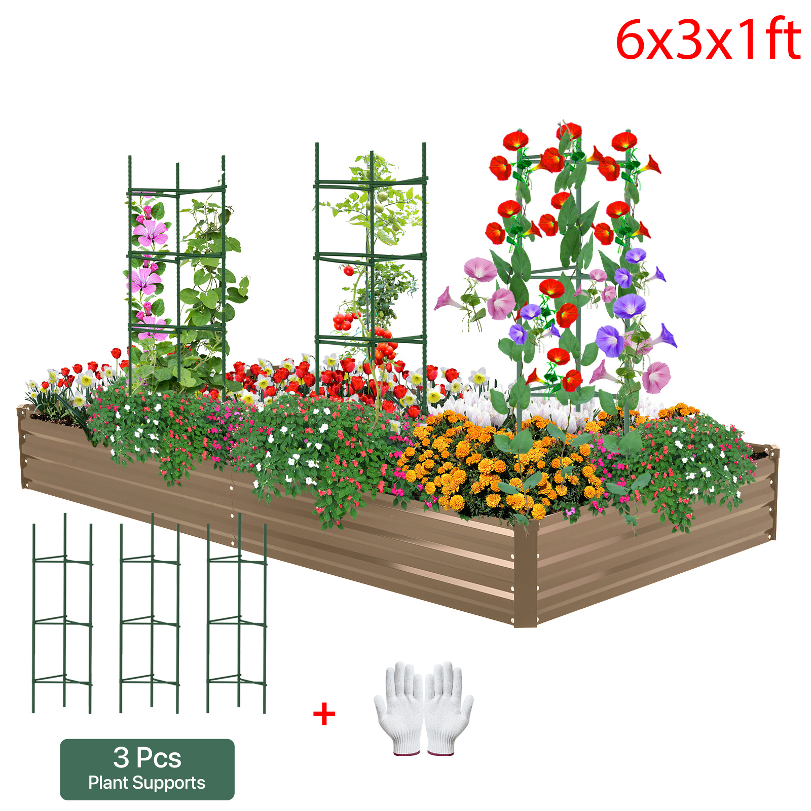 Special T Imports Galvanized Metal Tree of Life Wall Pocket Planter ...