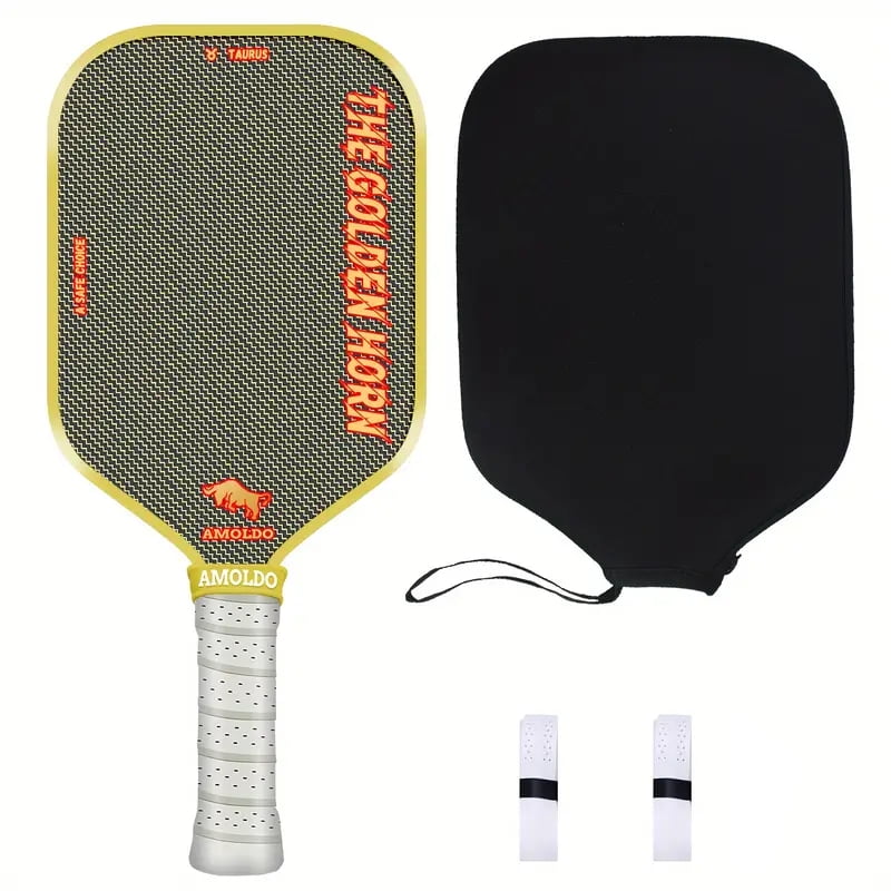 AMOLDO Thermoformed Titanium Pickleball Paddle T800 Carbon Fiber ...