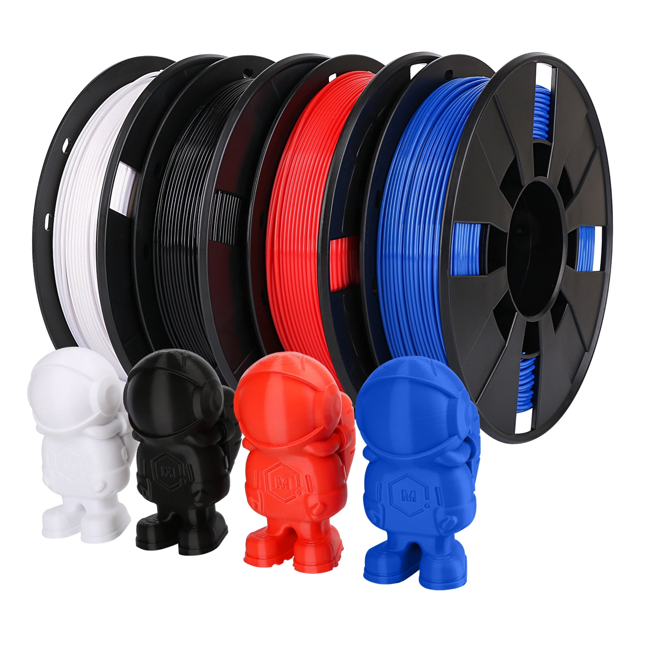 AMOLEN PLA 3D Printer Filaments Pack, 250 g, 4 Pack - Walmart.com