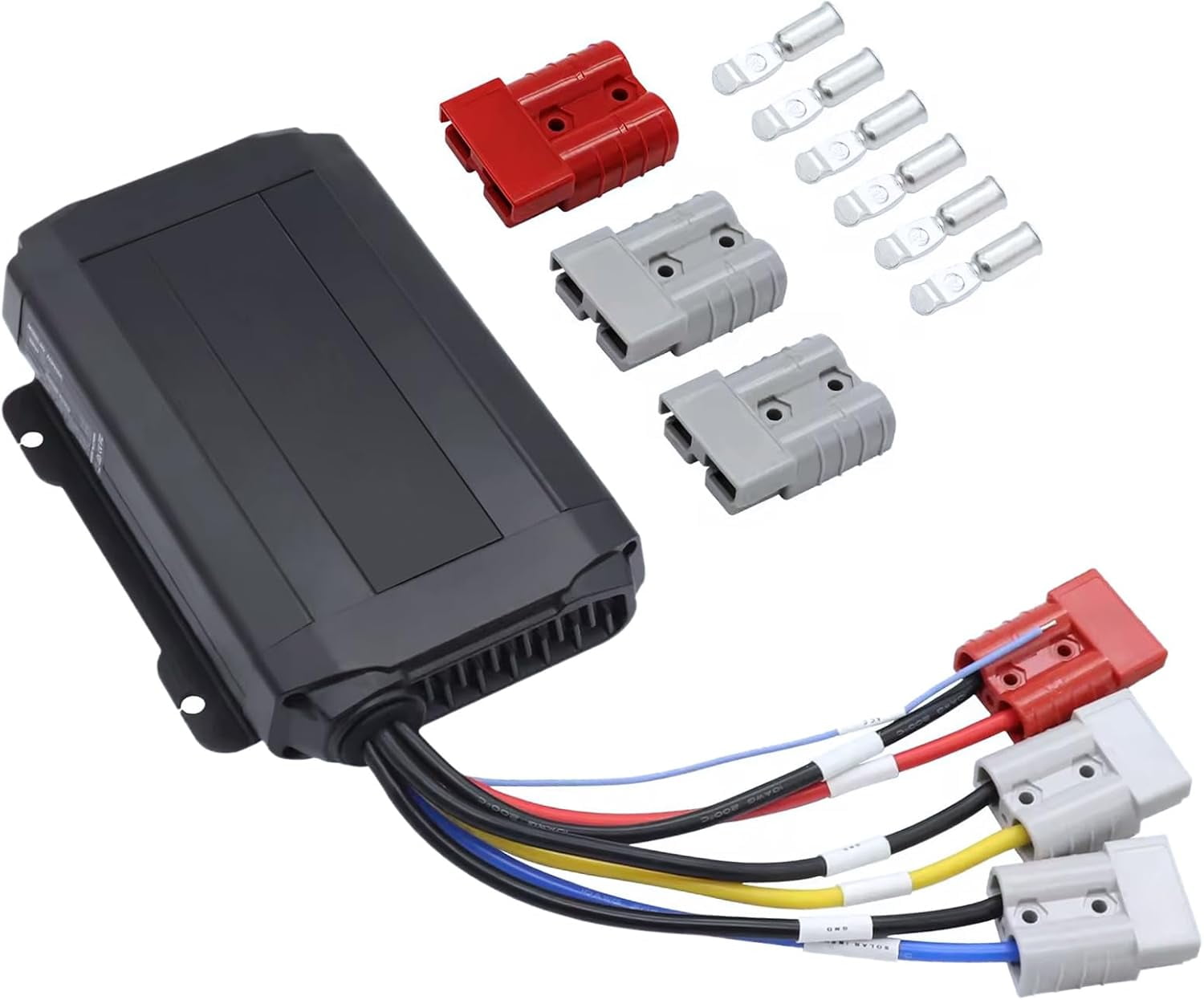 AMOMDPOWER 12V/24V 25A Dual Input DC-DC Charger with MPPT Solar ...