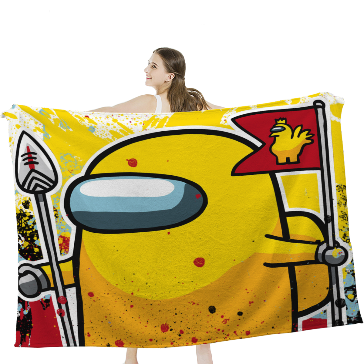 AMONG US Cartoon Blanket Super Soft Throw Blanket, Warm and Comfortable ...