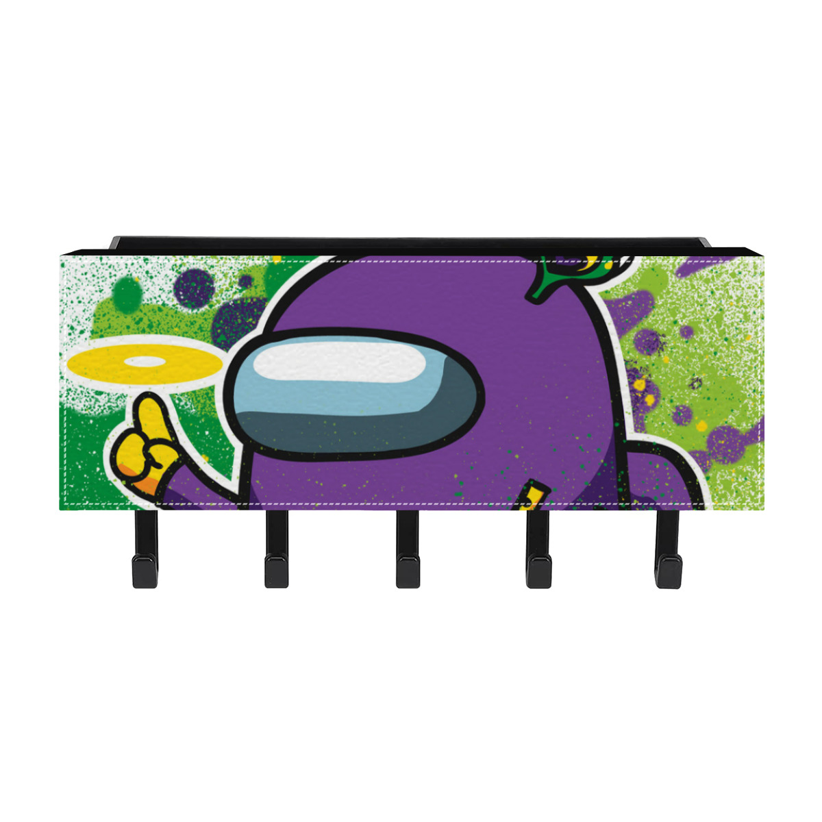 AMONG US Wall Keychain Decorative Key Hook Key Holder Mail Organizer Wall Mounted Adhesive Wall ...