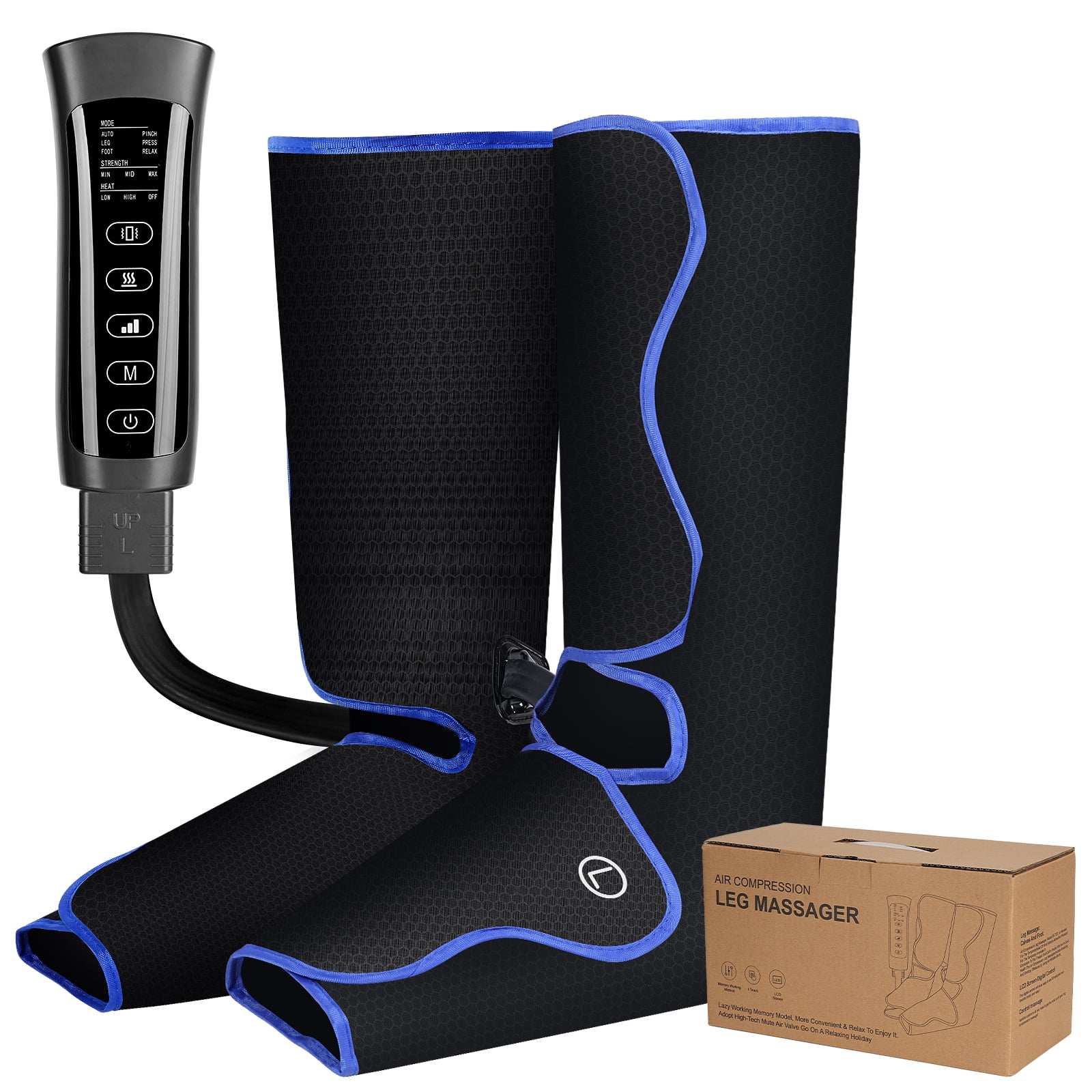 AMONSEE Leg Massager with Heat and Compression,Calf Foot Massager with ...