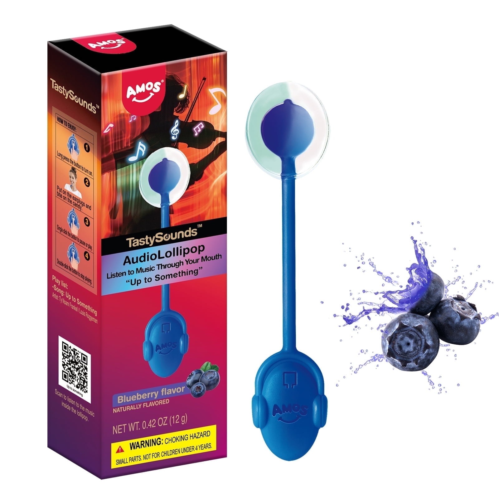 AMOS Music Lollipop, Singing Lollipop Candy, Watermelon Flavor, Fun ...