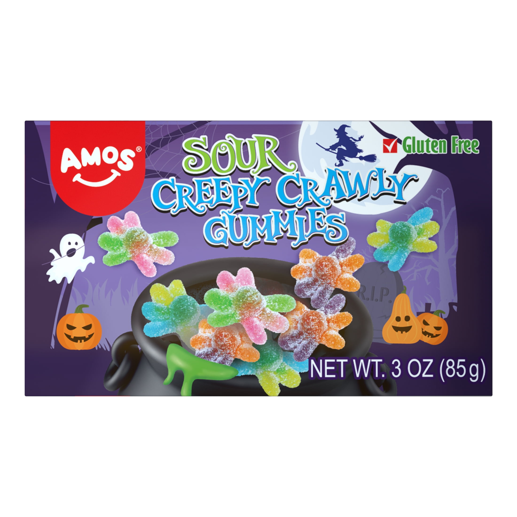 Amos Sweets Sour Creepy Crawly Halloween Candy Gummies, 3oz - Walmart.com