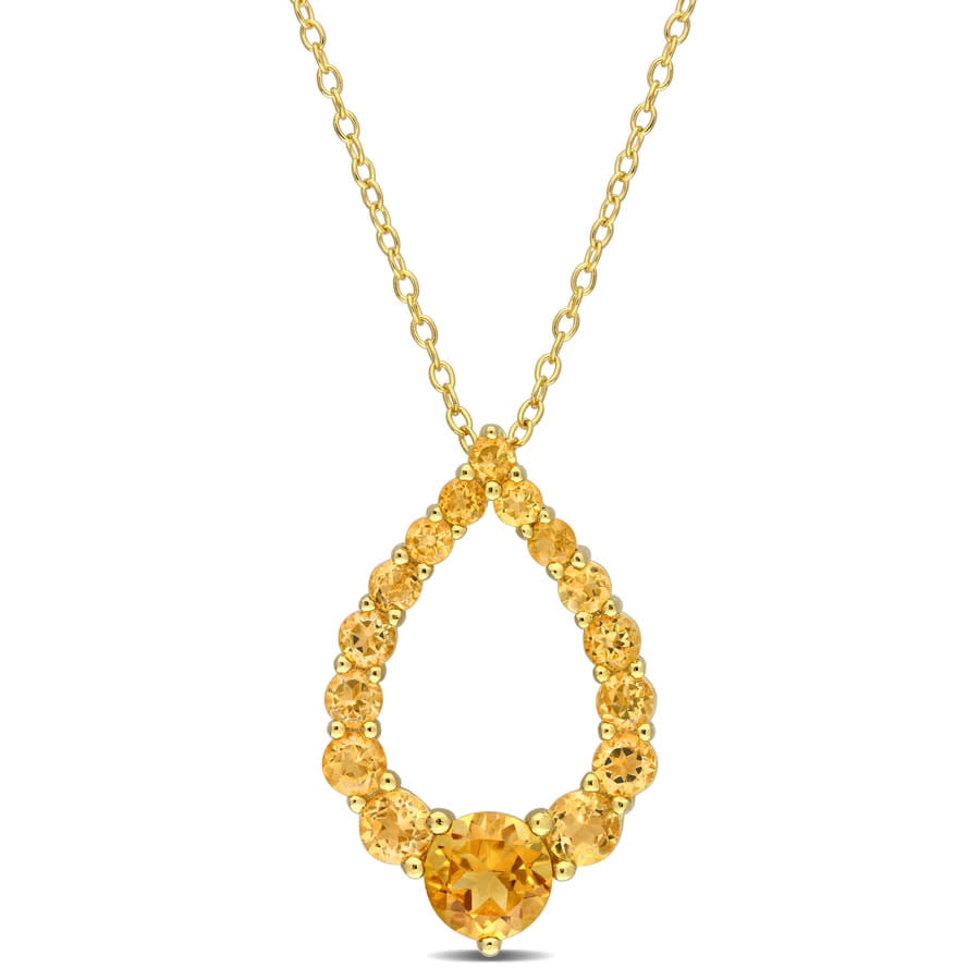 AMOUR 2 CT TGW Citrine, Madeira Citrine and Honey Citrine Graduated ...