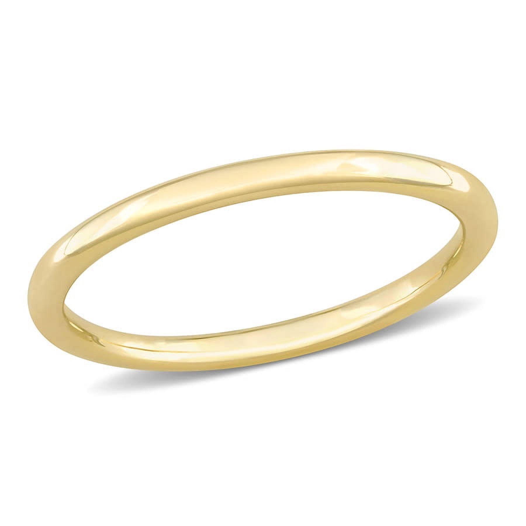 AMOUR 2mm Wedding Band In 10K Yellow Gold - Walmart.com