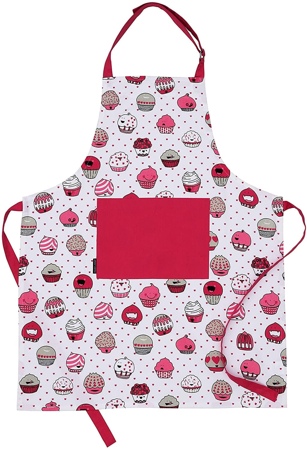 AMOUR INFINI Cotton Womens Apron for Kitchen, Grilling, Baking with ...
