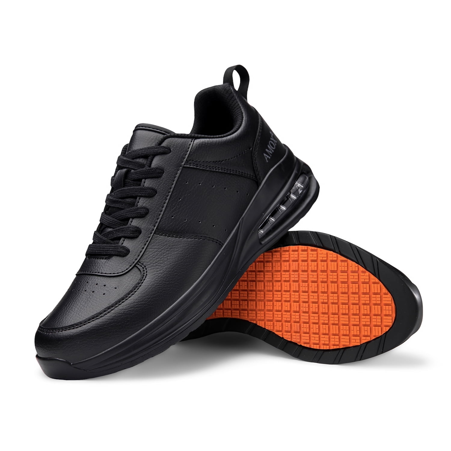 AMOX Non Slip Work Shoes for Men Food Service Slip Resistant Sneakers ...