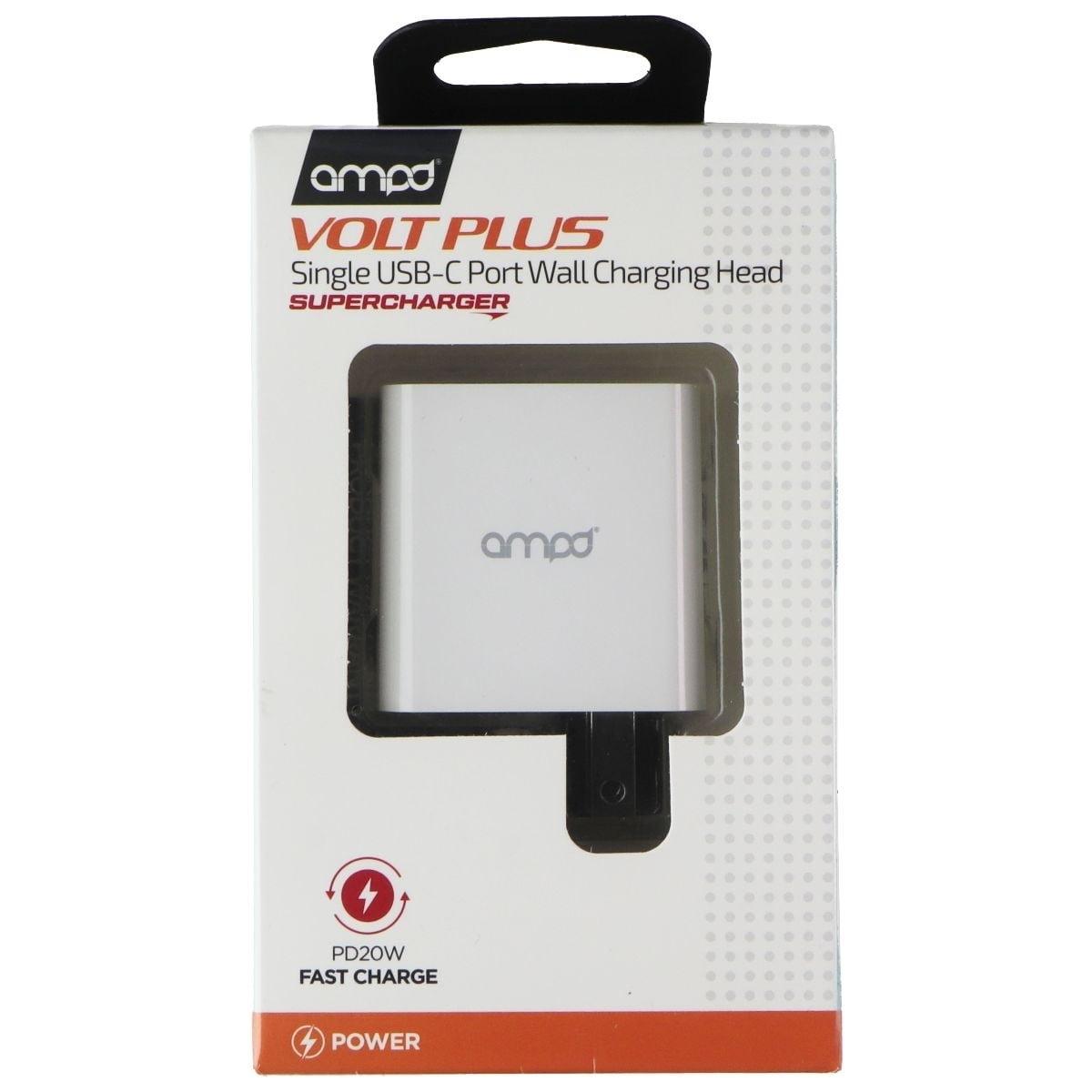 AMPD Volt Plus Single USB-C Wall Charging Head SuperCharger - White ...