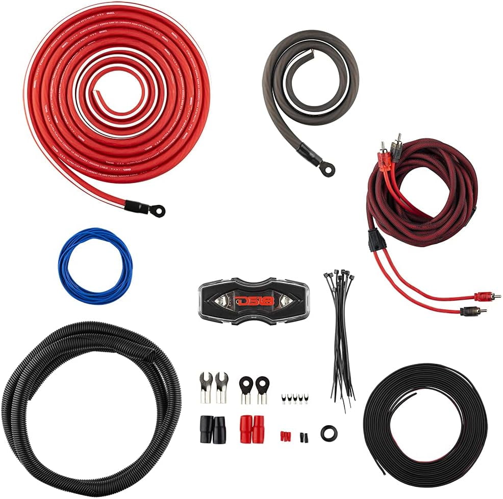 AMPKIT0 0 Gauge CCA Complete Amp Wiring Kit - Amplifier Install Wiring ...