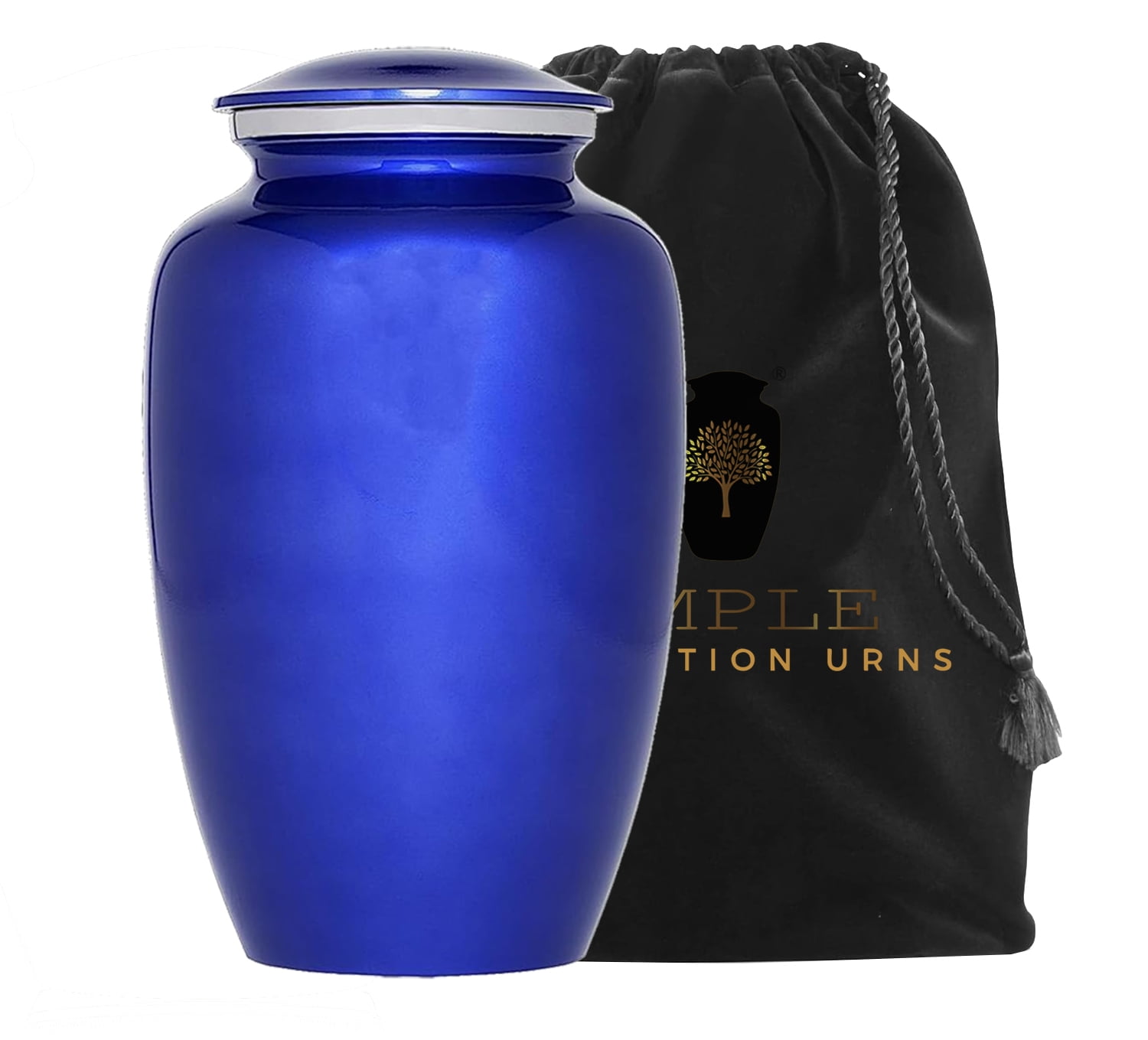 AMPLE Aluminum Cremation Urn – Leak-Proof, Durable Memorial I Purple ...