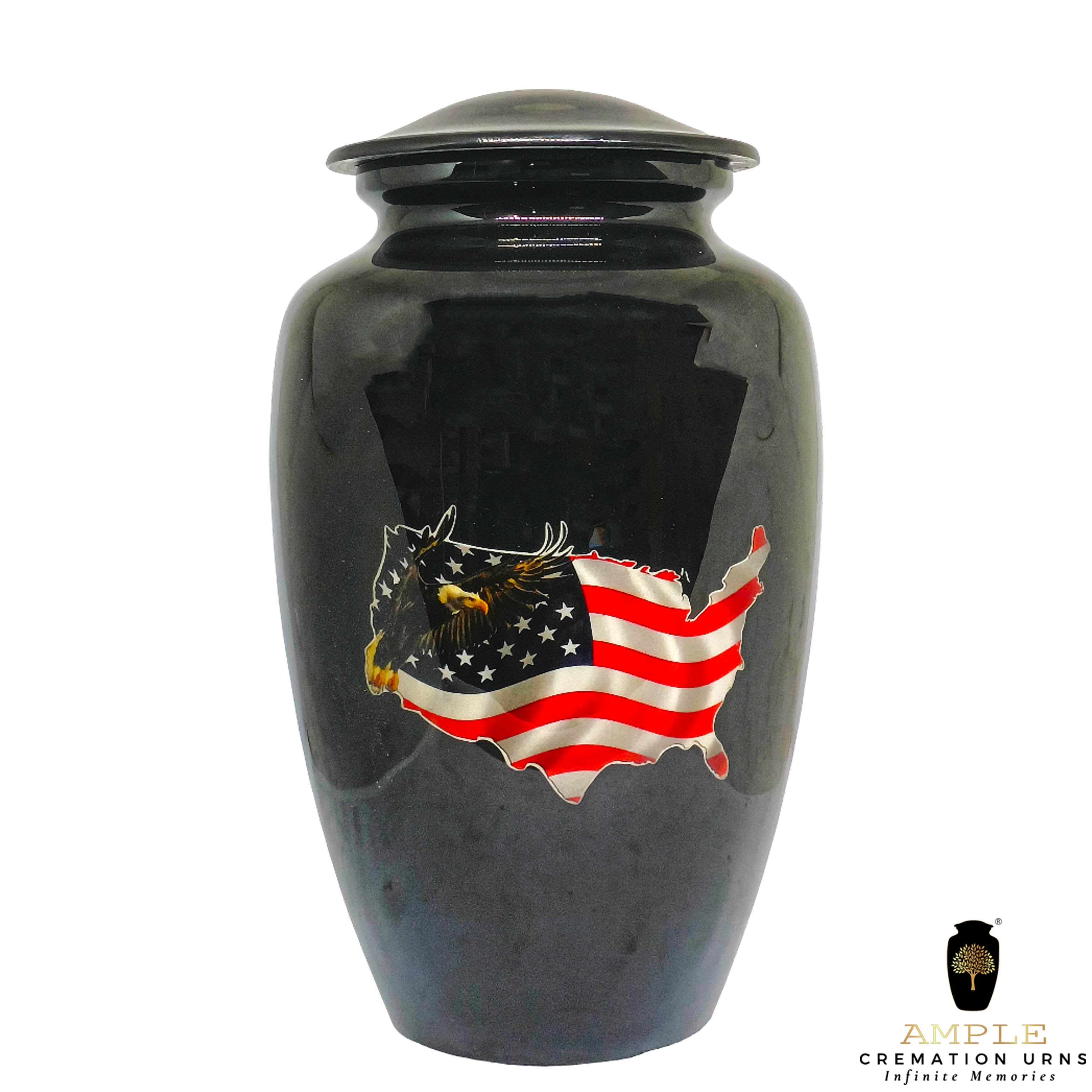 AMPLE Aluminum Cremation Urn – Leak-Proof, Durable Memorial I Purple ...