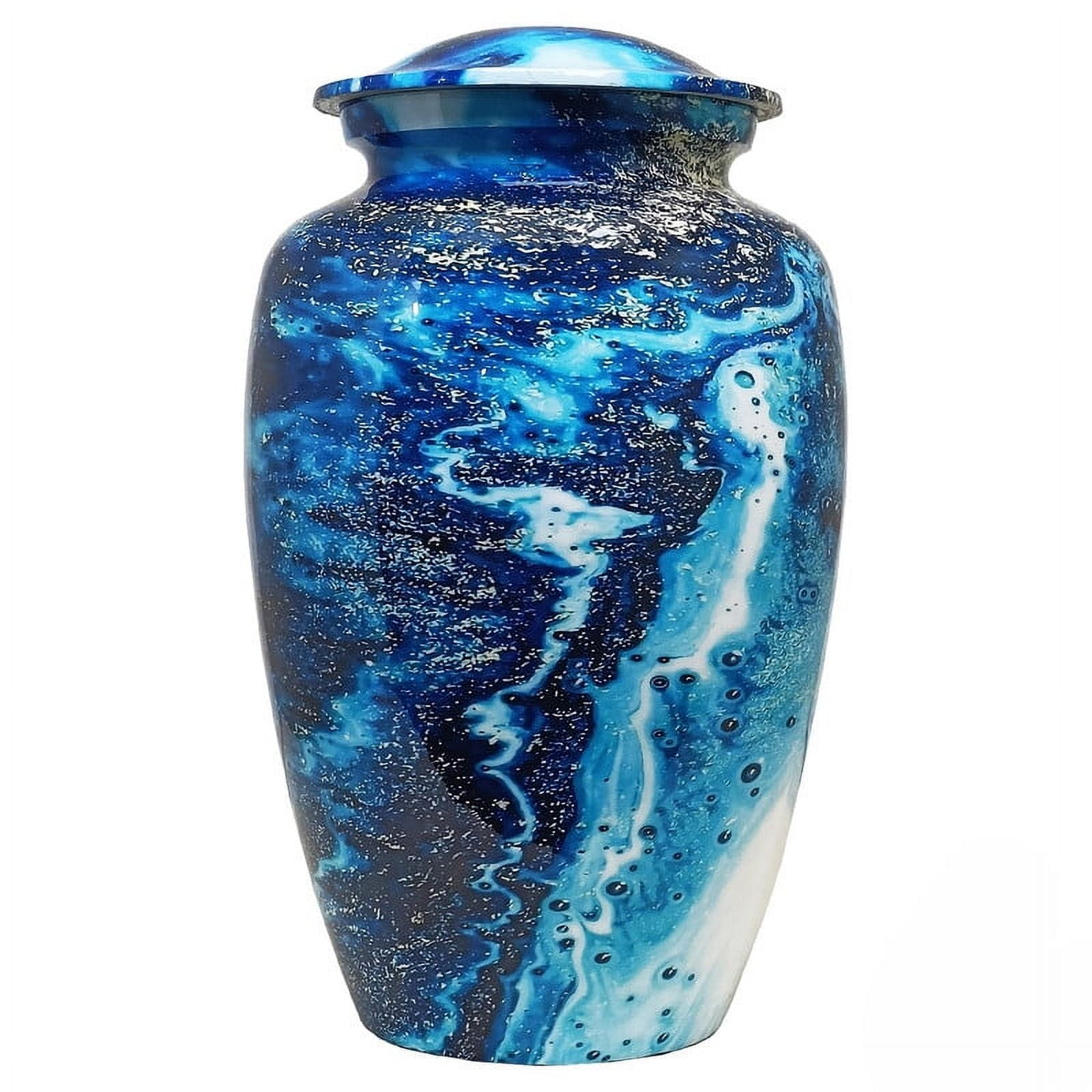 AMPLE CREMATION URNS | Blue Ocean Wave Cremation Urn for Ashes ...