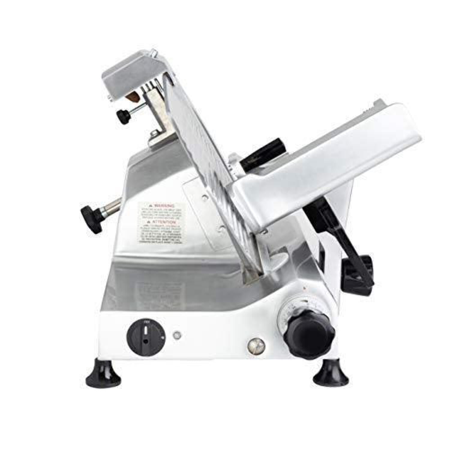 AMPTO 250E Meat Slicer, 10" stainless steel blade ETL, Made in Italy ...