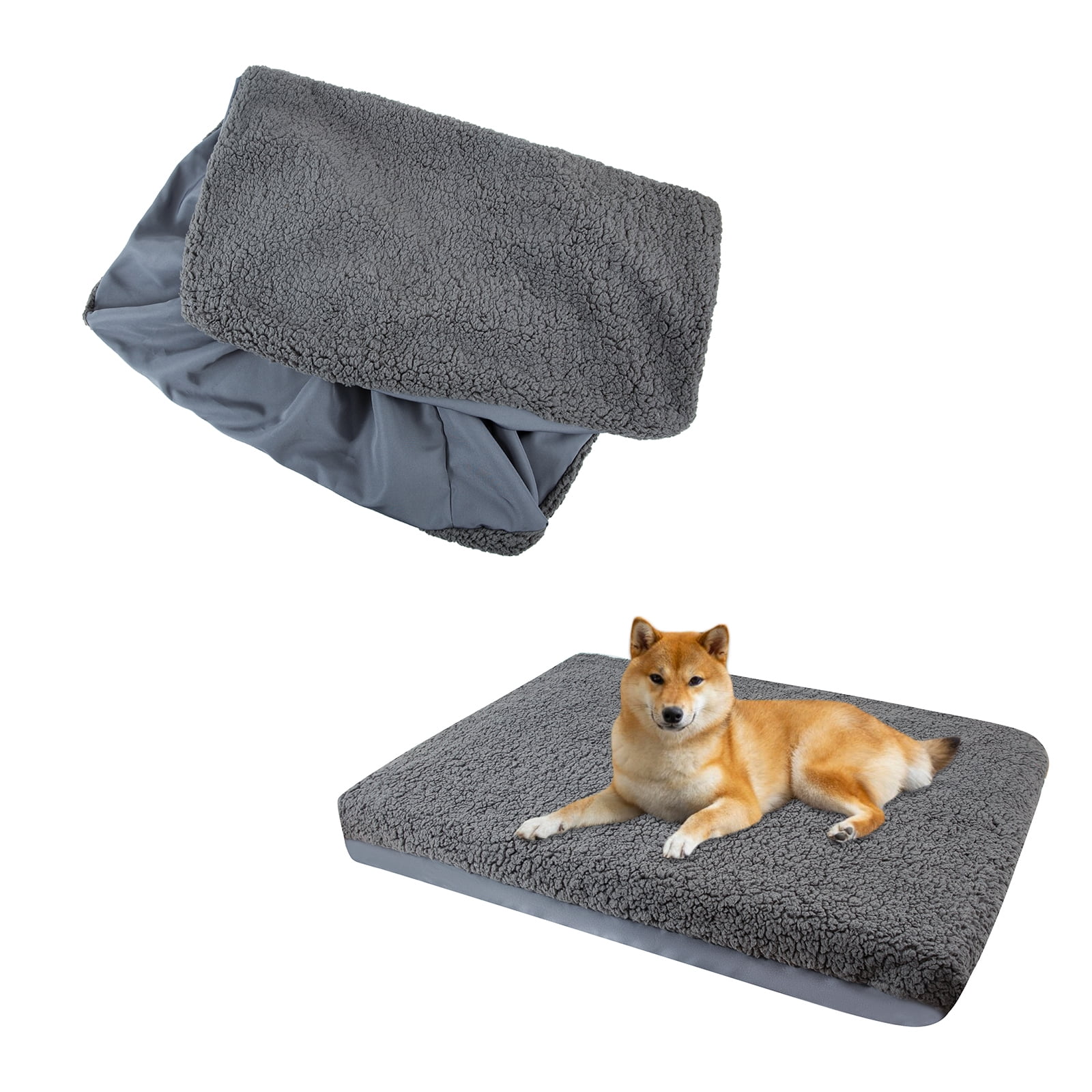 AMQTSLM Dog Bed Cover, Soft Plush Dog Bed Covers Replacement Washable ...