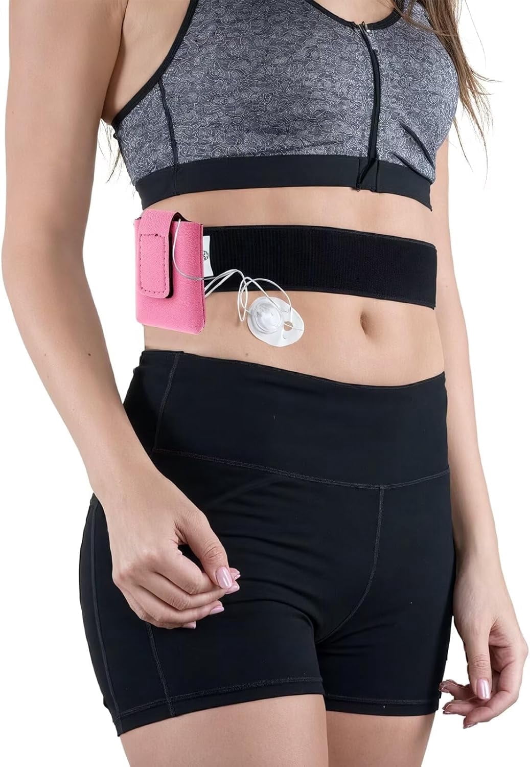 AMQTSLM Insulin Pump Holder Waist Belt, Insulin Pump Belts Compatible ...