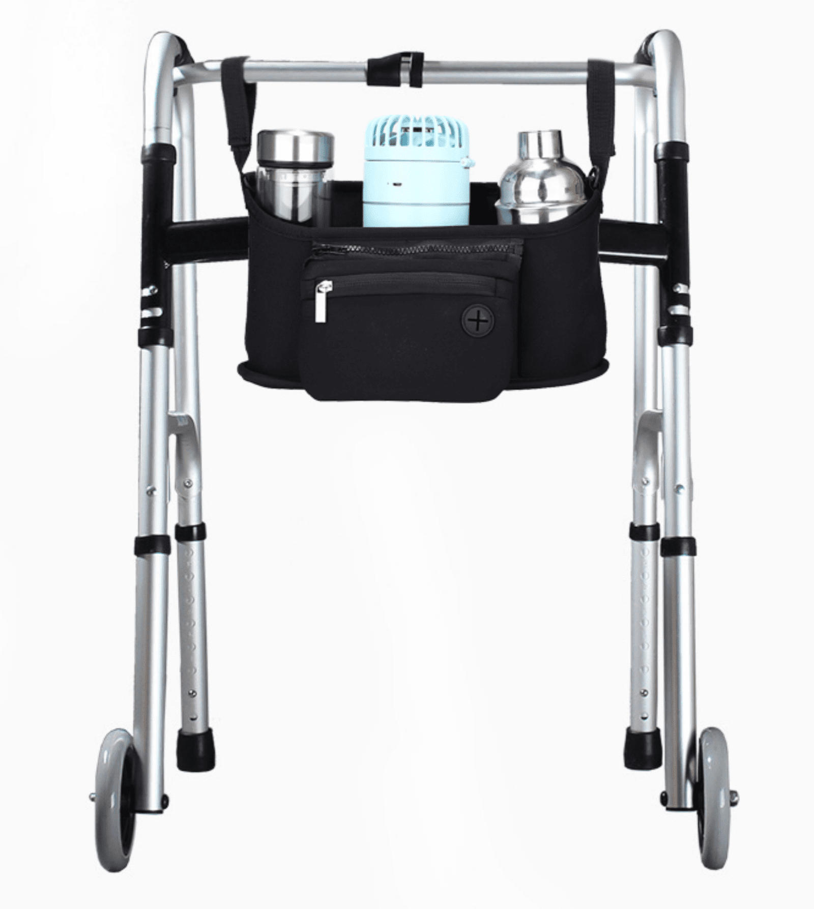 AMQTSLM Walker Basket with Cup Holder, Seniors Walker Bag with Large ...