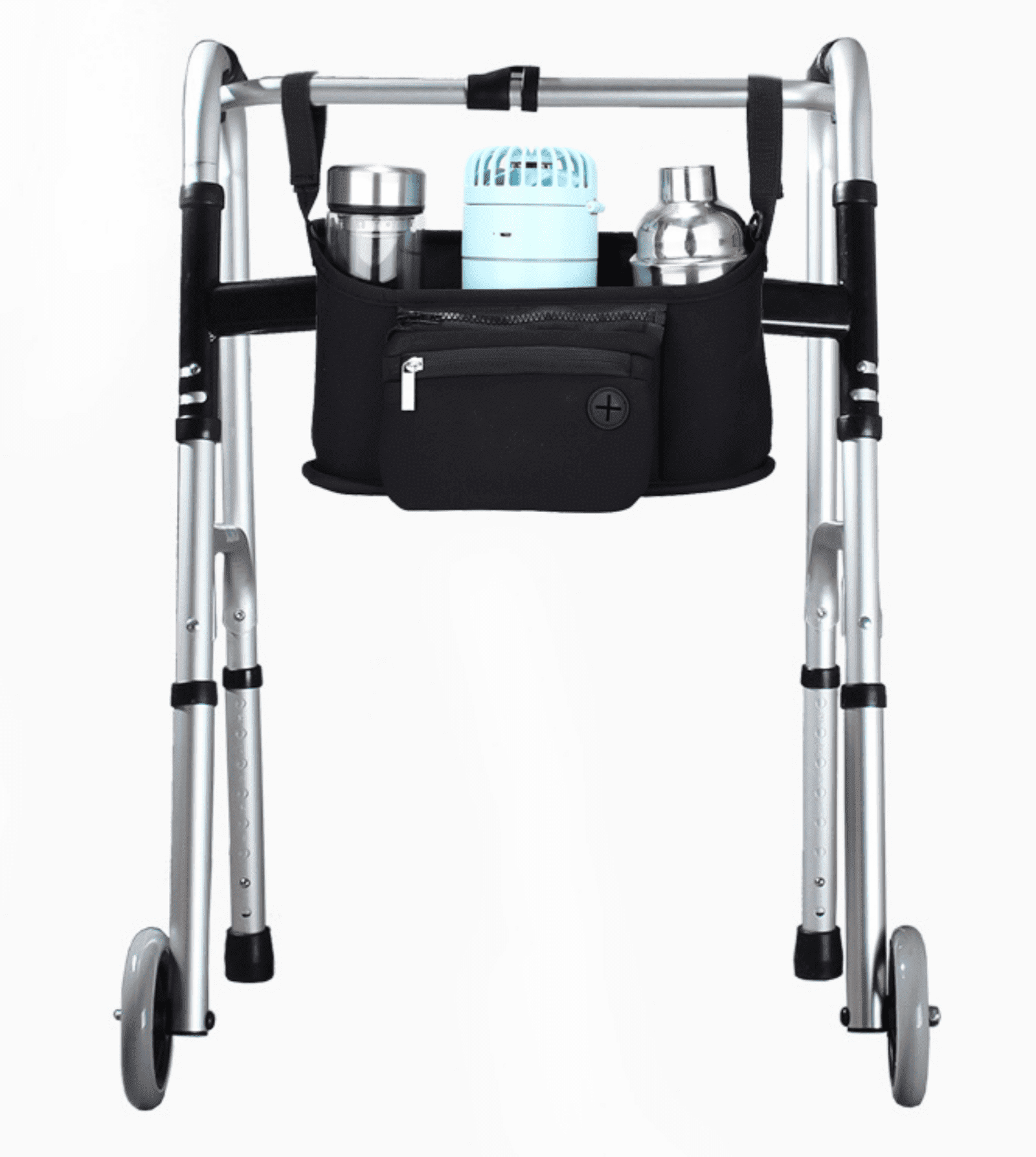 AMQTSLM Walker Basket with Cup Holder, Seniors Walker Bag with Large ...