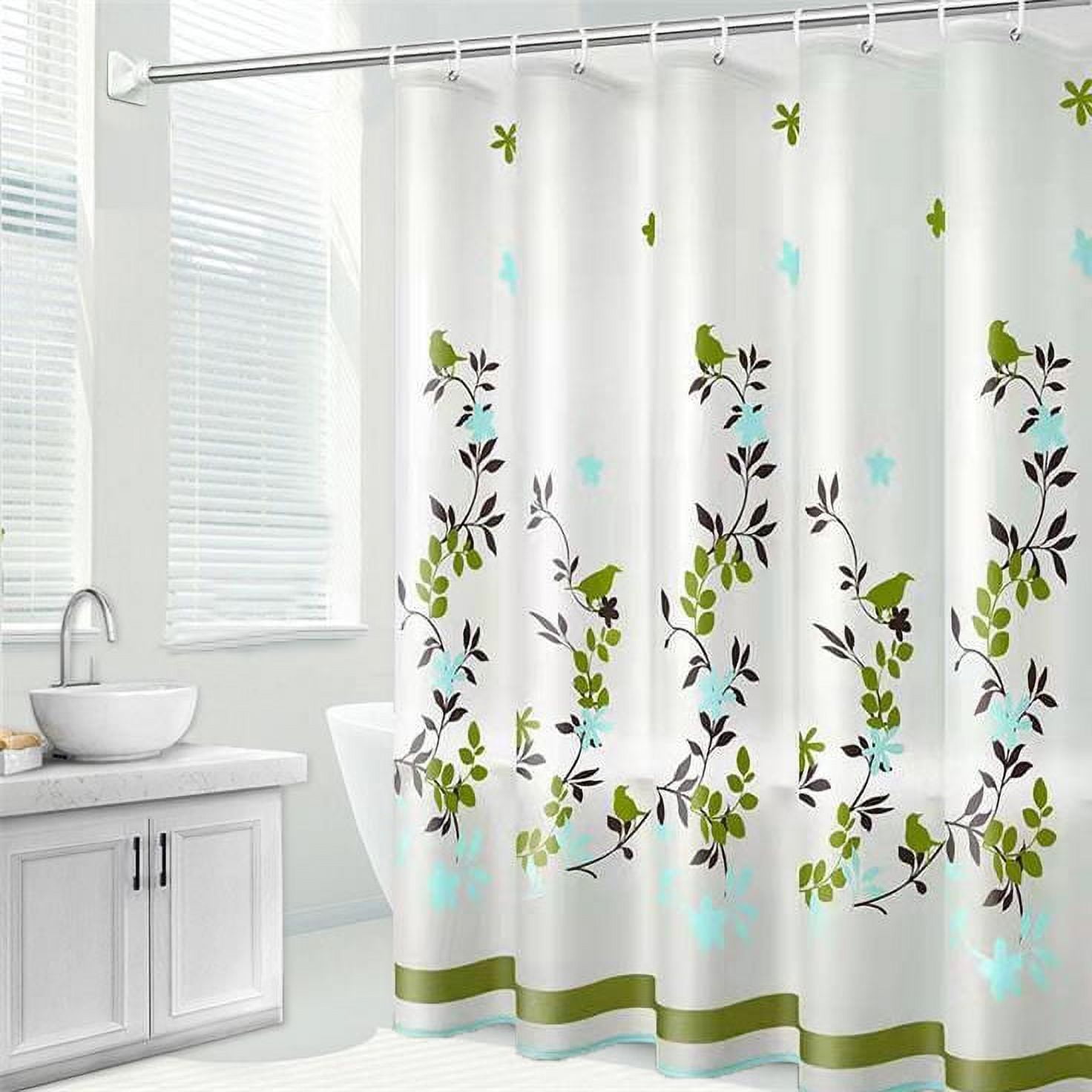 TTMRID Shower Curtain, Waterproof Bathroom Shower Curtains 86.7"×78.8 ...