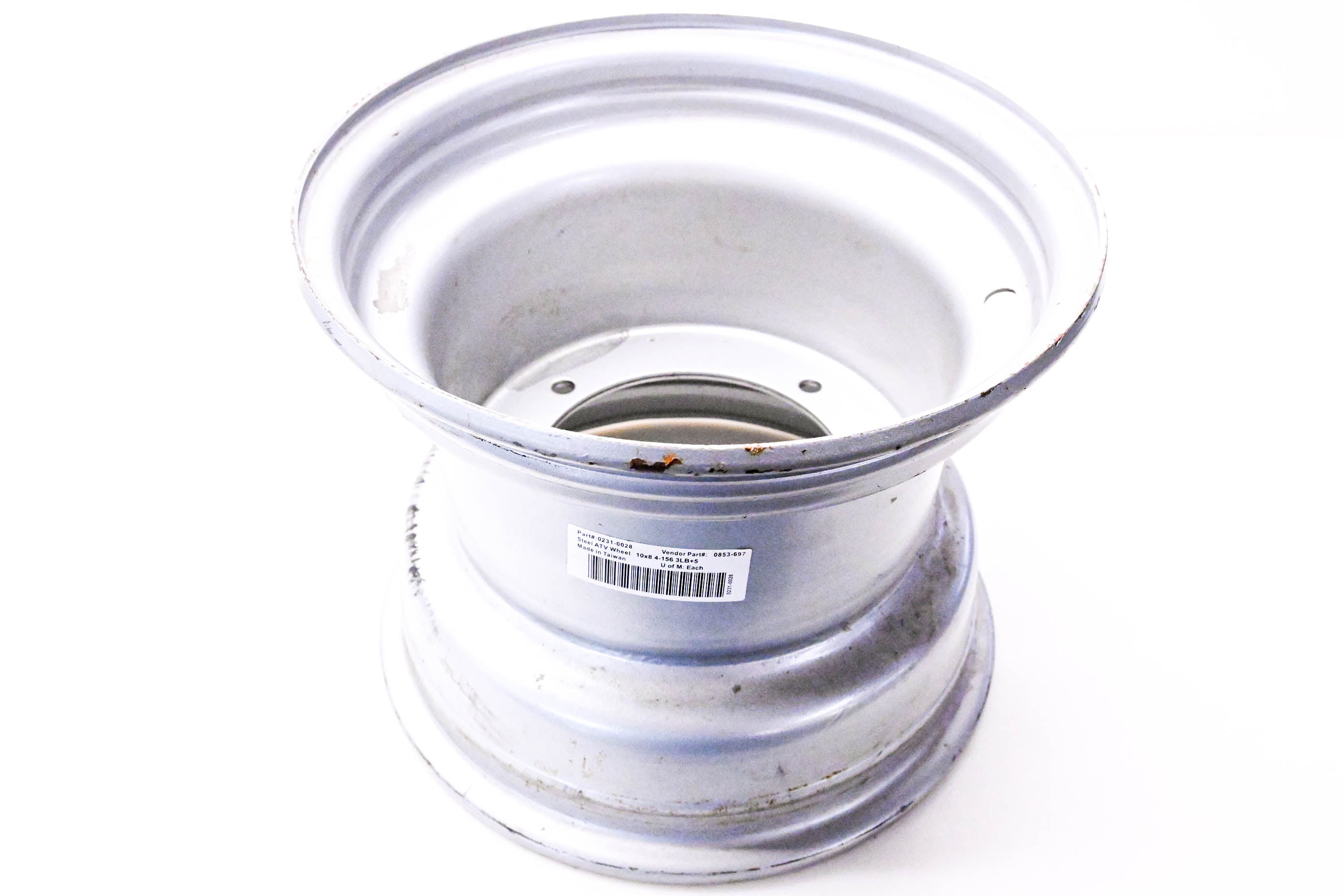 AMS 0231-0028 Steel ATV Wheel NOS - Walmart.com