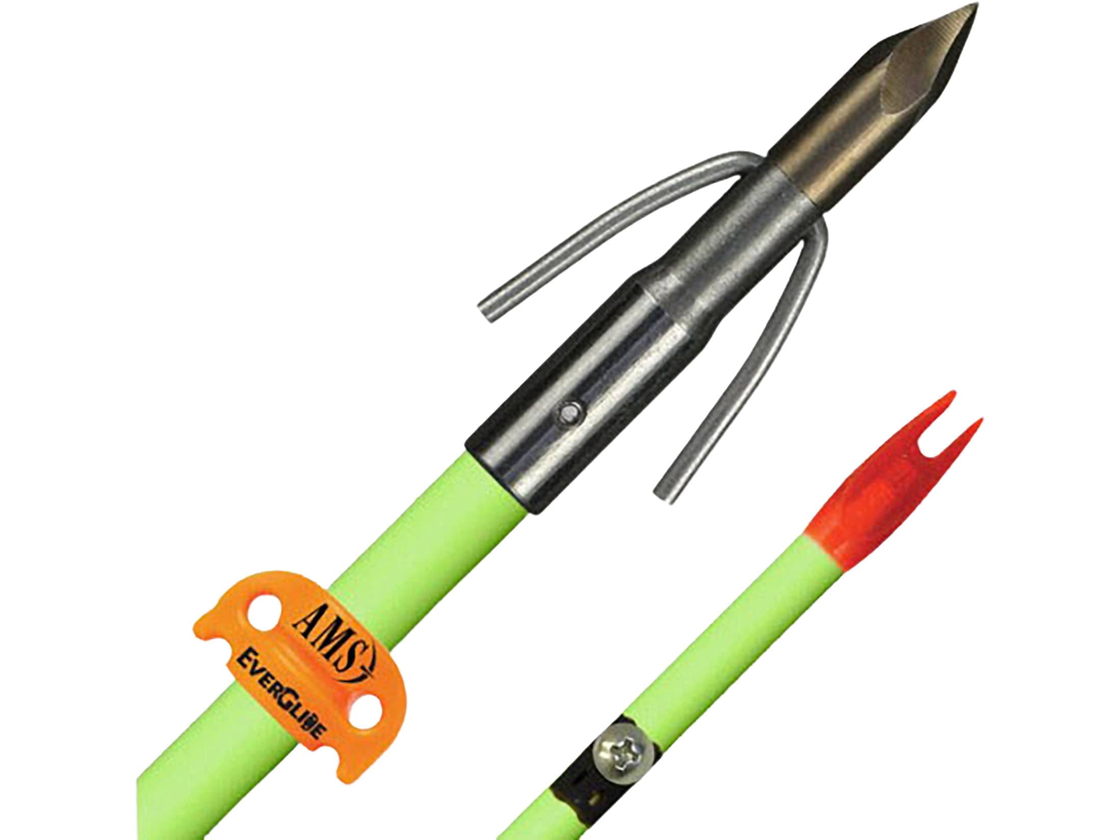 AMS Fiberglass Bowfishing Arrow with Chaos Arrow Point Green - Walmart.com