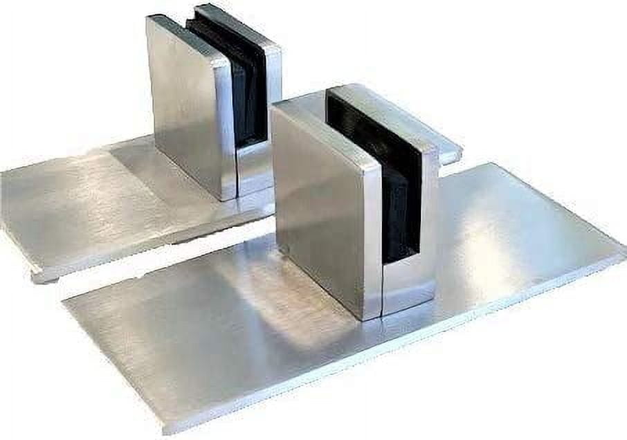 AMS Fireplace Stainless Steel Glass Holder Bracket Feet | Adjustable ...