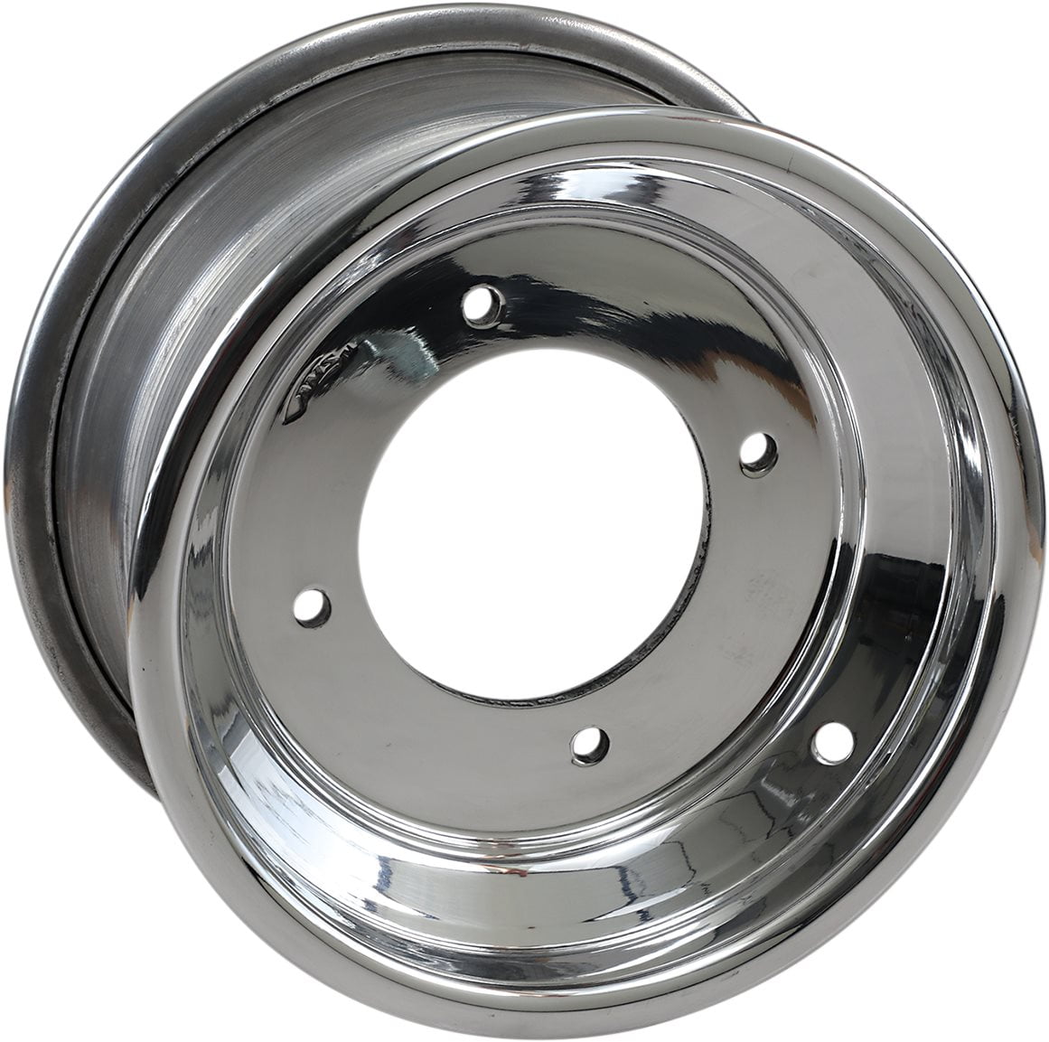 AMS Spun Polished Aluminum Rear Wheel 10x8 4/110 3+5 (261-108110P3 ...