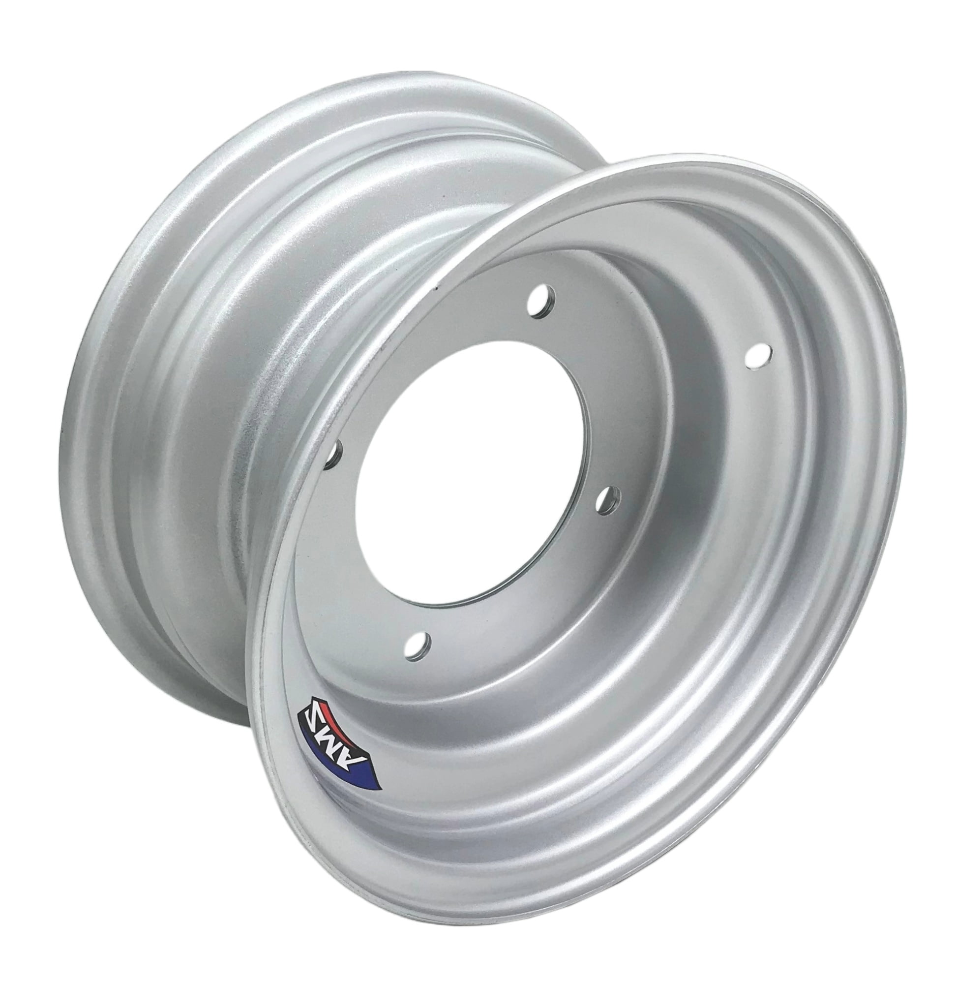 AMS Steel Front Wheel 10x5 4/144 2+3 (AMS121) - Walmart.com