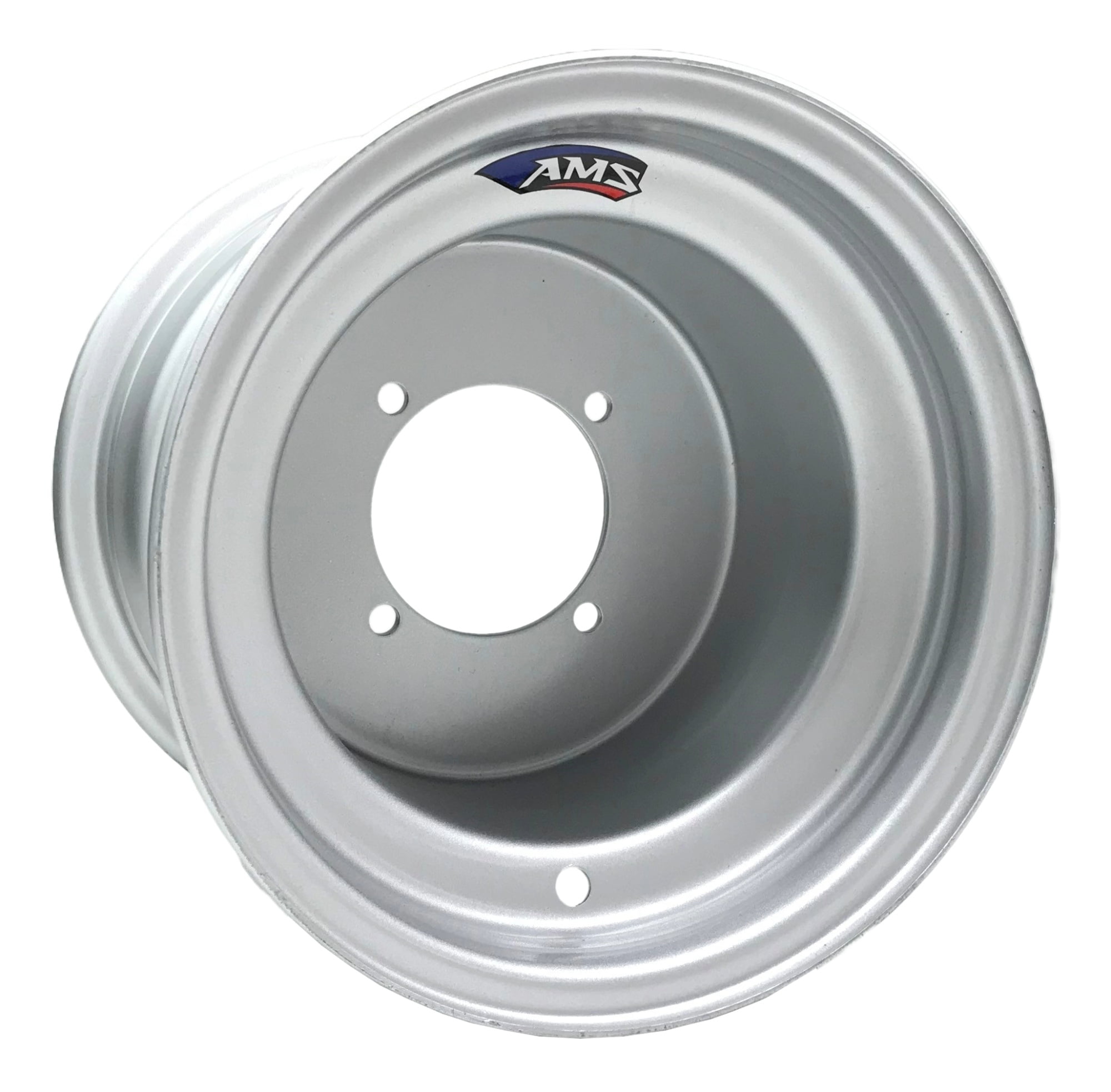 AMS Steel Rear Wheel 10x8 4/110 3+5 LB (AMS131) - Walmart.com